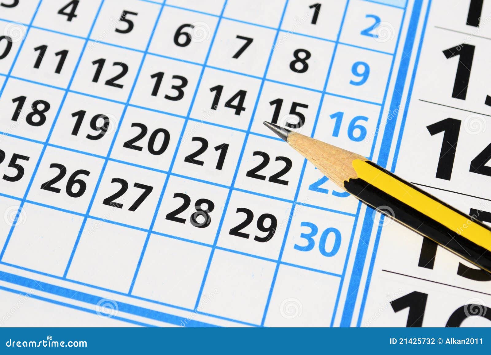 Pencil on numbers stock photo. Image of planning, note - 21425732