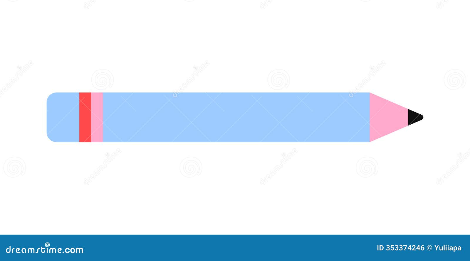 Pencil Object Doodle Clipart. Colorful Vector Element Stock Vector ...