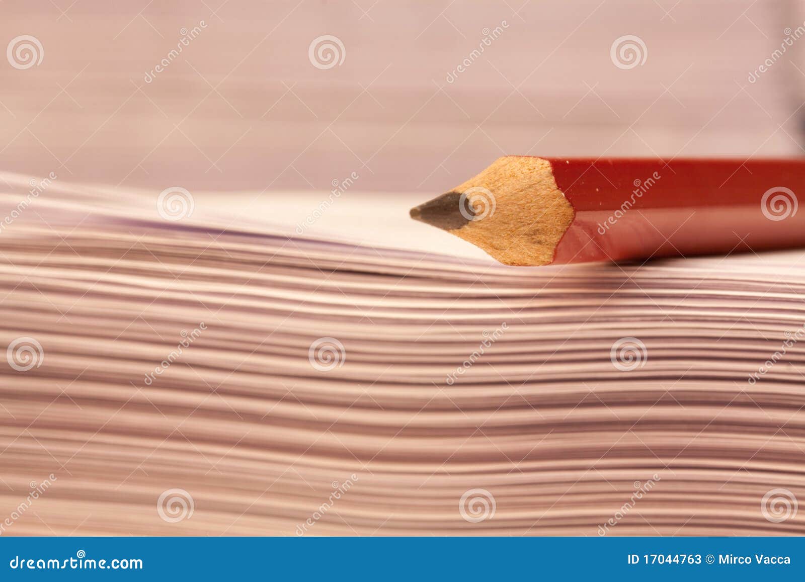 Pencil and paper stock image. Image of stationery, paper - 17044763