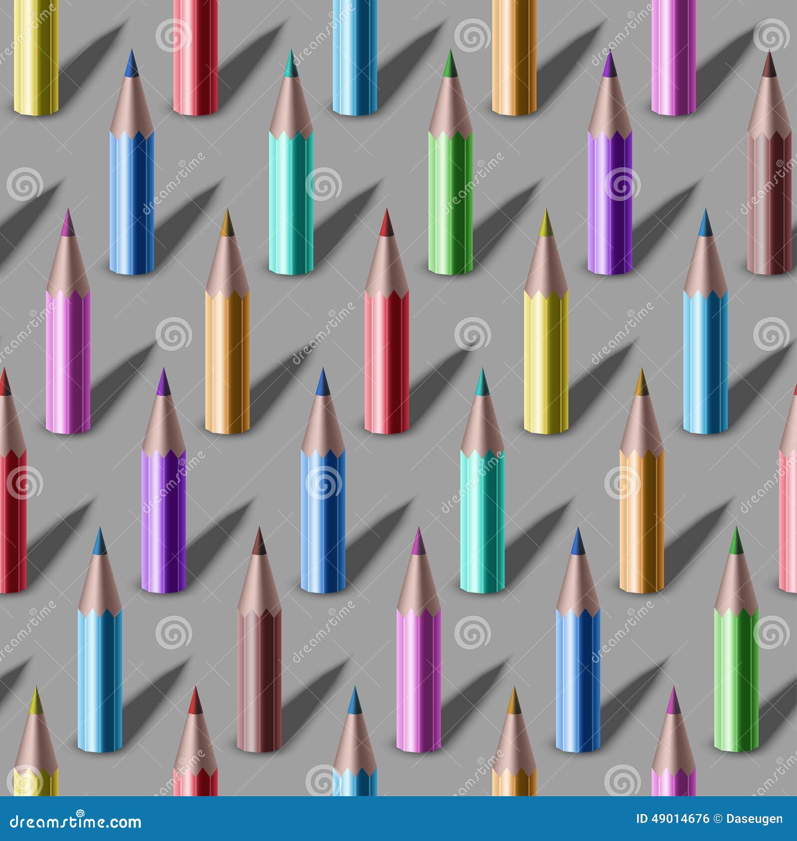 Pencil pattern stock vector. Illustration of blue, paper - 49014676