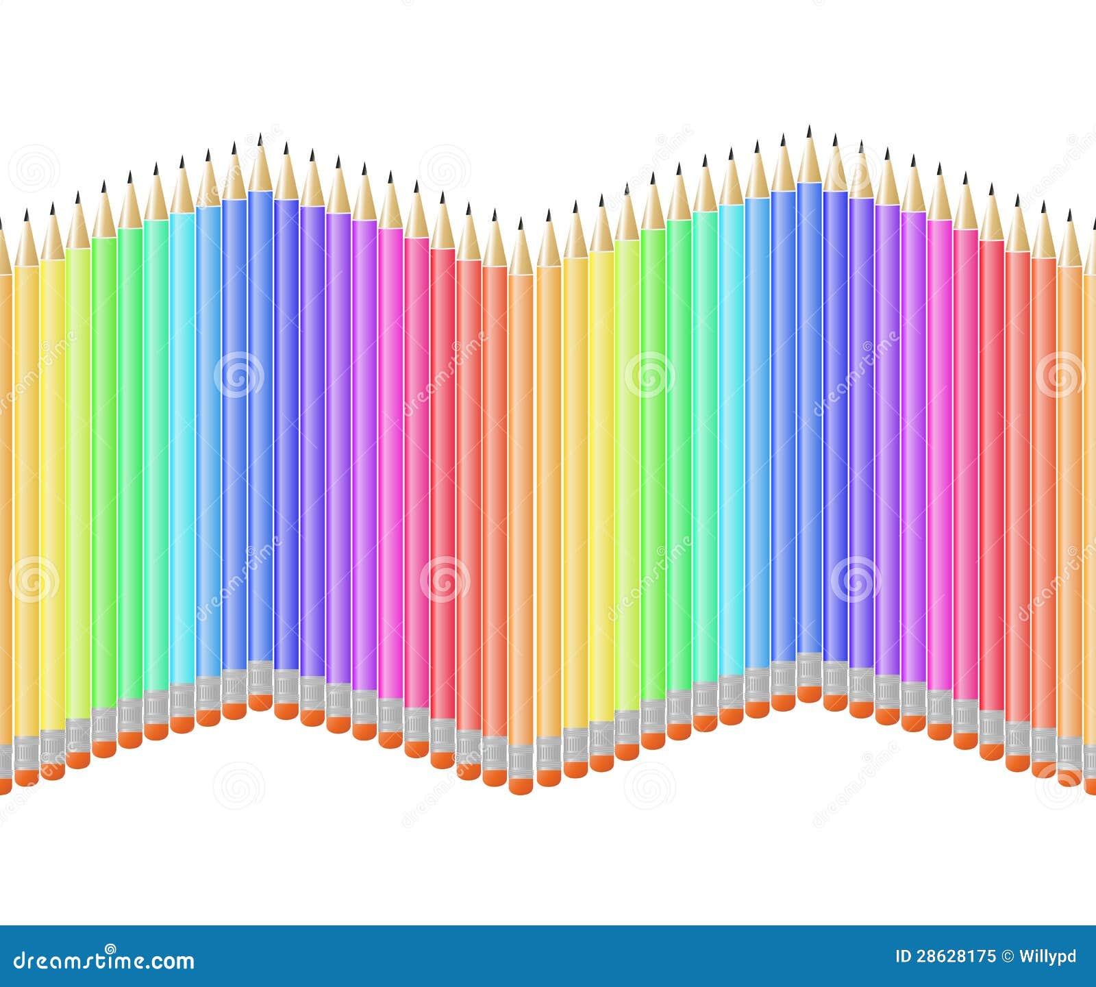 Pencil pattern seamless stock vector. Illustration of spectrum - 28628175