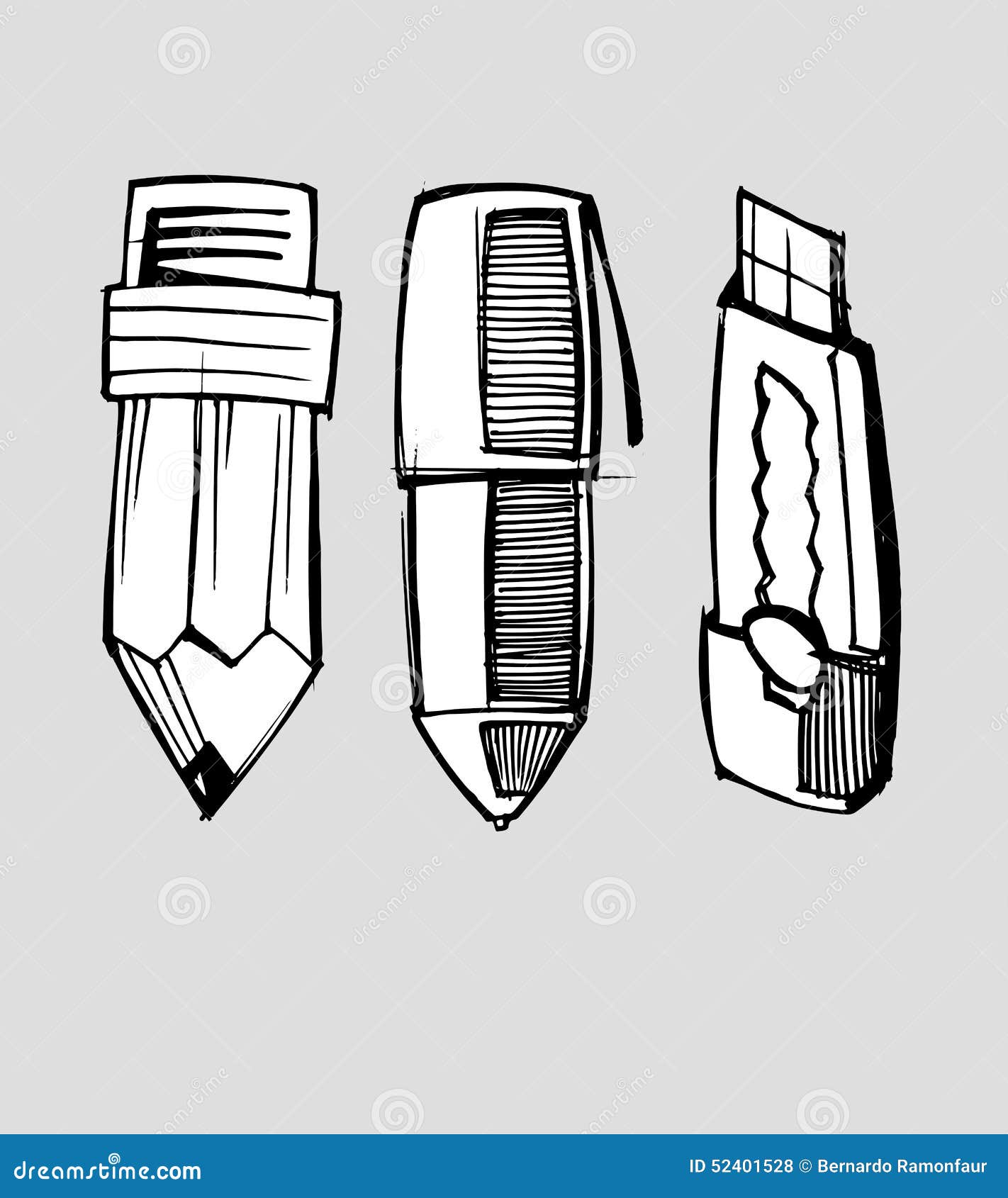 Pencil pen and cutter stock vector. Illustration of chef - 52401528