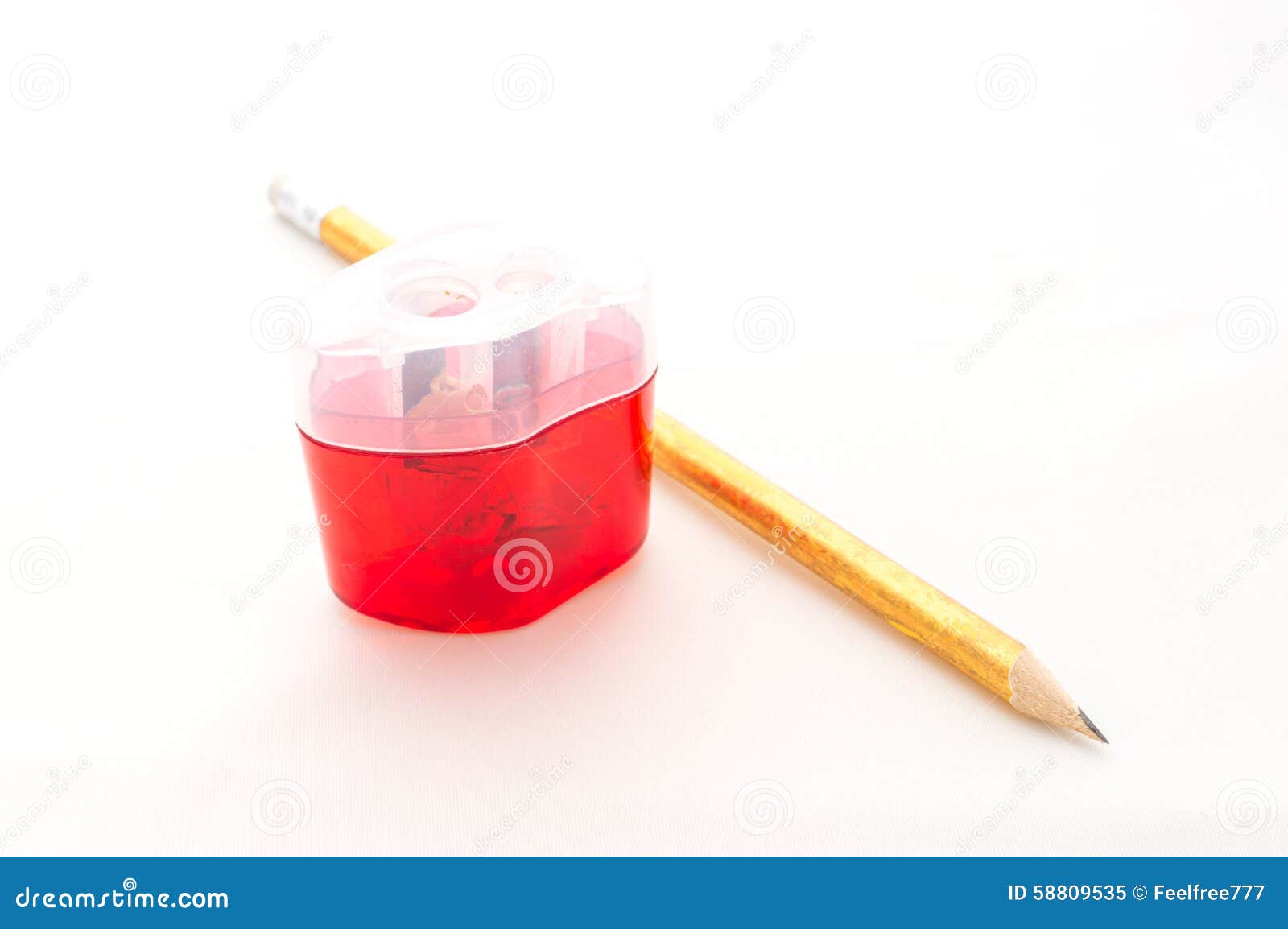 Pencil and Pencil Sharpener Stock Image - Image of interesting, helpful ...