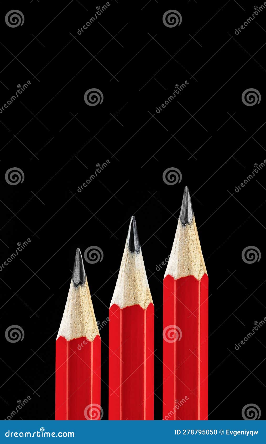 Pencil Point, Pencils on a Black Background Stock Photo - Image of ...