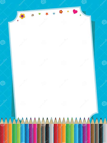 Pencil poster stock vector. Illustration of colourful - 14134749