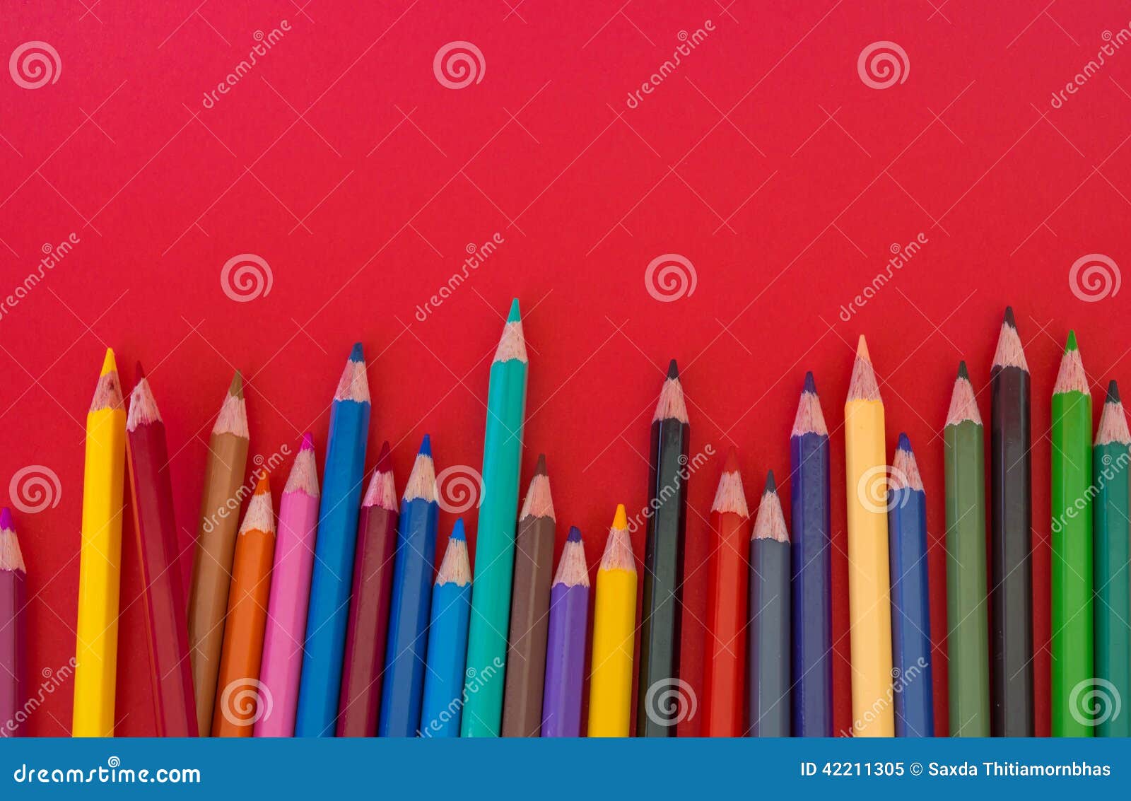 Pencil red background stock image. Image of objects, paint - 42211305