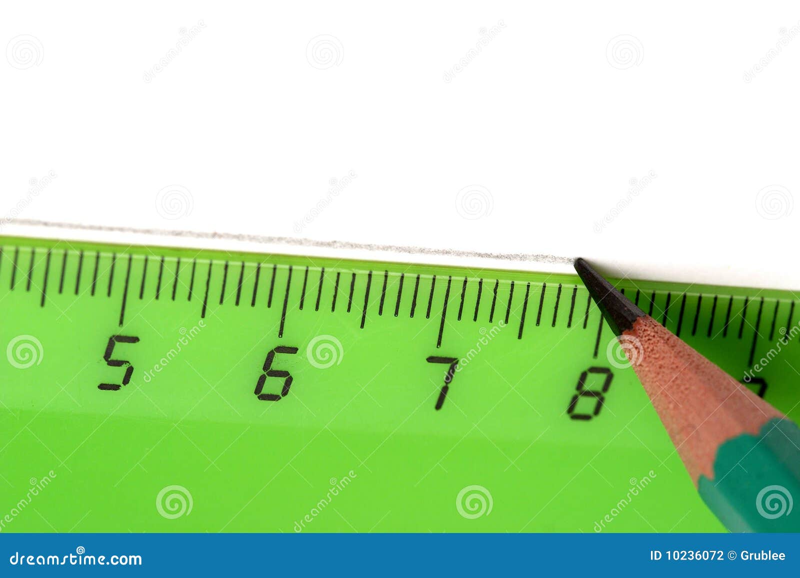 Pencil and ruler stock photo. Image of designer, lesson - 10236072