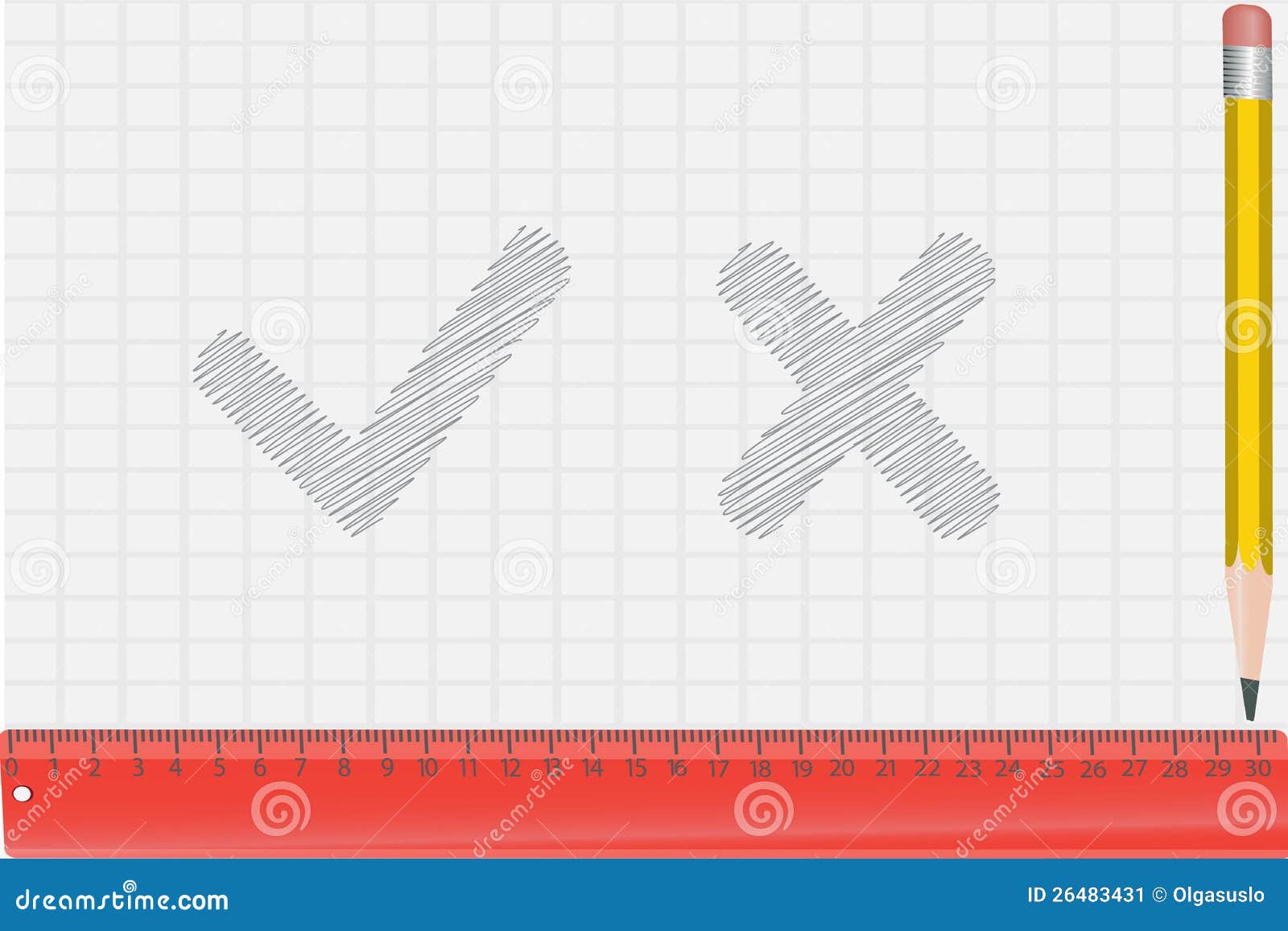 Man With Pencil And Ruler Cartoon Vector | CartoonDealer.com #22940895