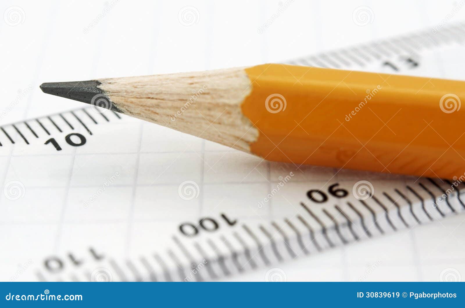 Pencil and ruler stock image. Image of plan, white, triangle - 30839619