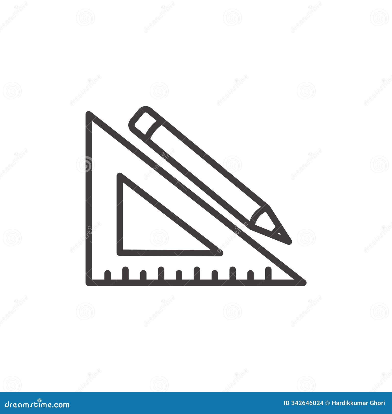 Man With Pencil And Ruler Cartoon Vector | CartoonDealer.com #22940895