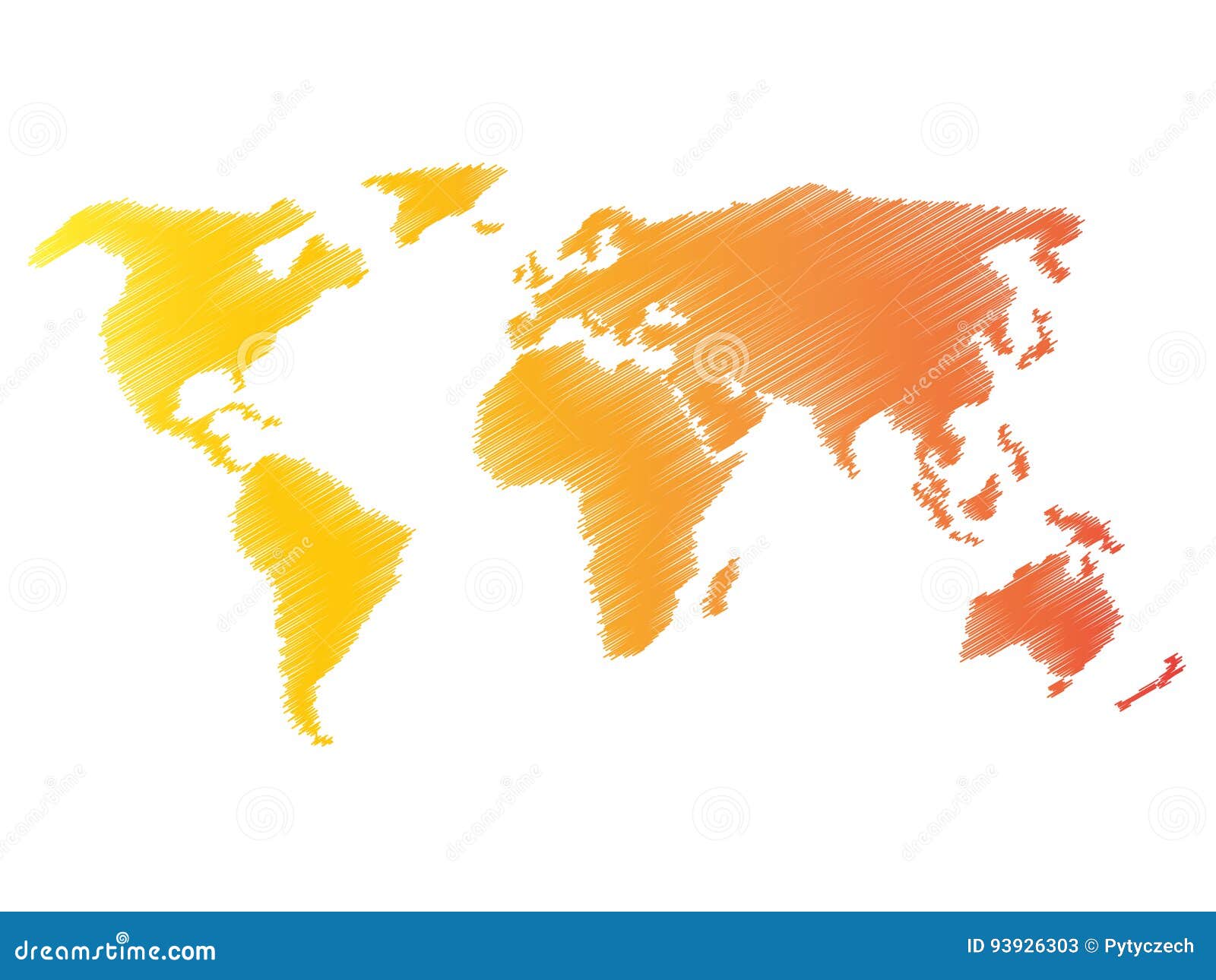 Pencil Scribble Sketch Map of World. Hand Doodle Drawing Stock Vector ...