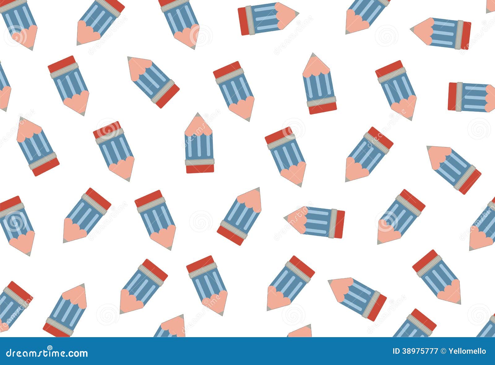 Pencil Seamless Isolated Vector Illustration | CartoonDealer.com #65438028