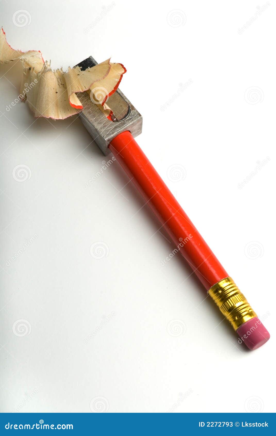 Pencil in sharpener stock image. Image of pencil, white - 2272793