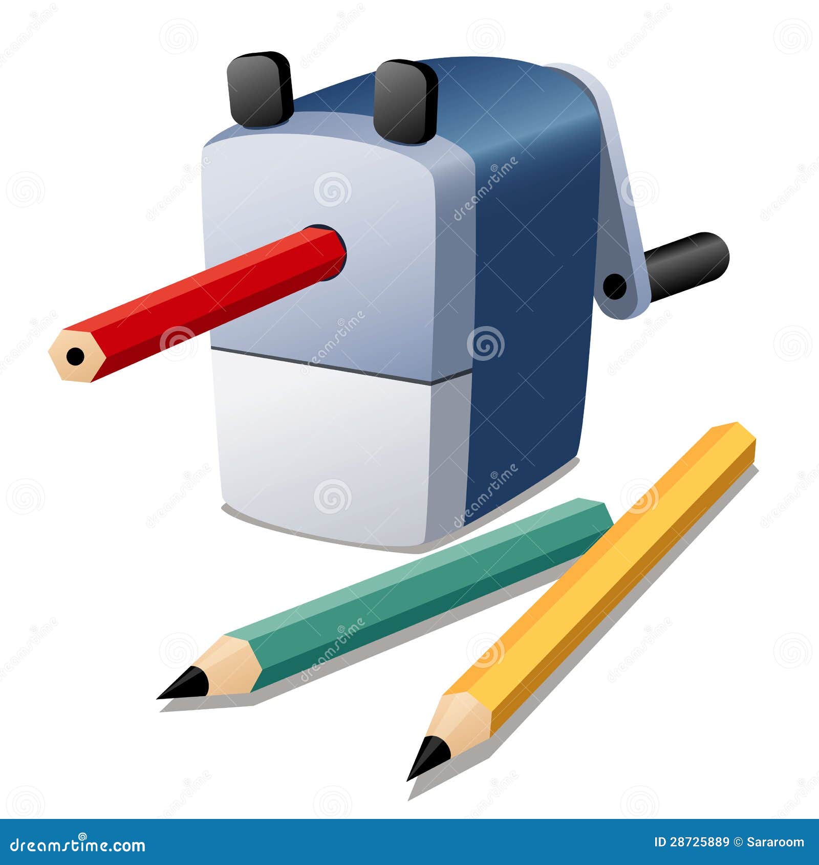 Pencil And Sharpener Pattern Cartoon Vector | CartoonDealer.com #26690837