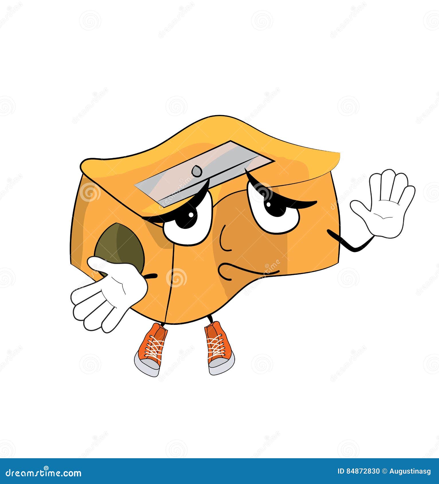 Pencil sharpener cartoon stock illustration. Illustration of character ...