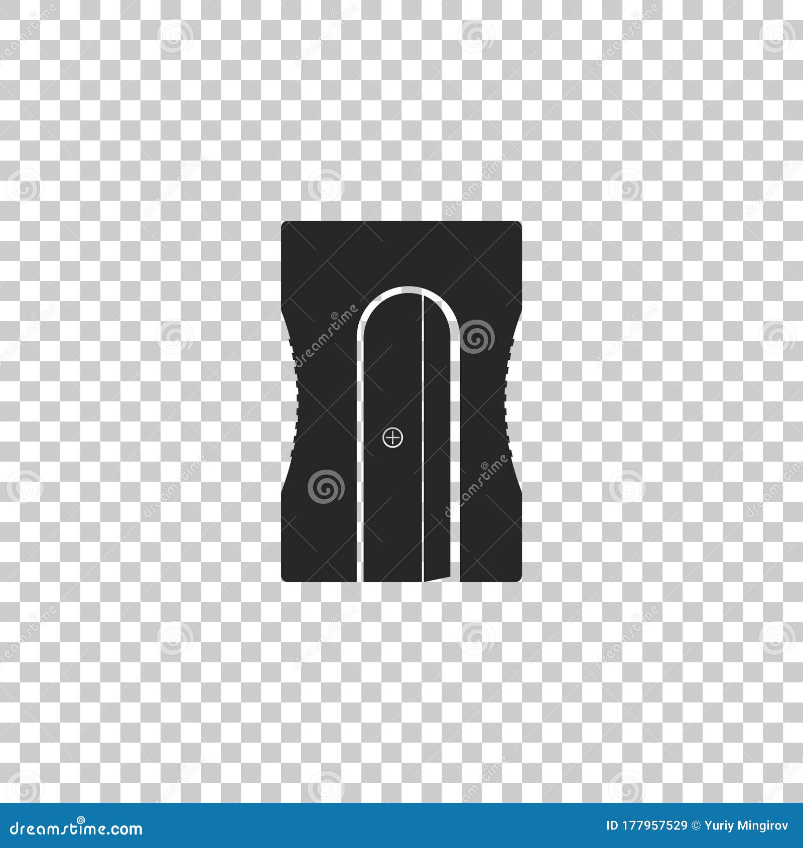 Pencil Sharpener Icon Isolated on Transparent Background Stock Vector ...