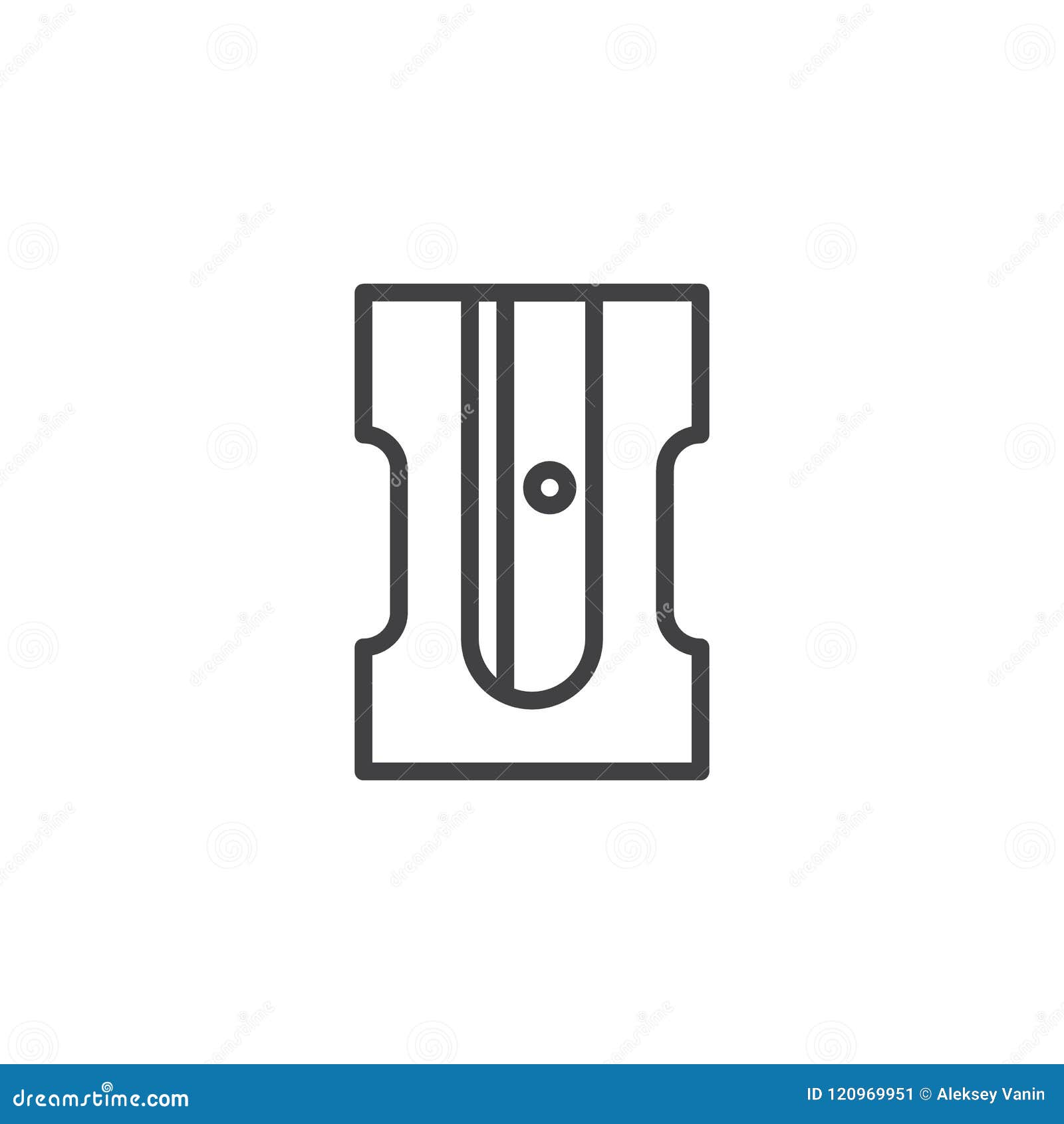 Pencil Sharpener Outline Icon Stock Vector - Illustration of outline ...