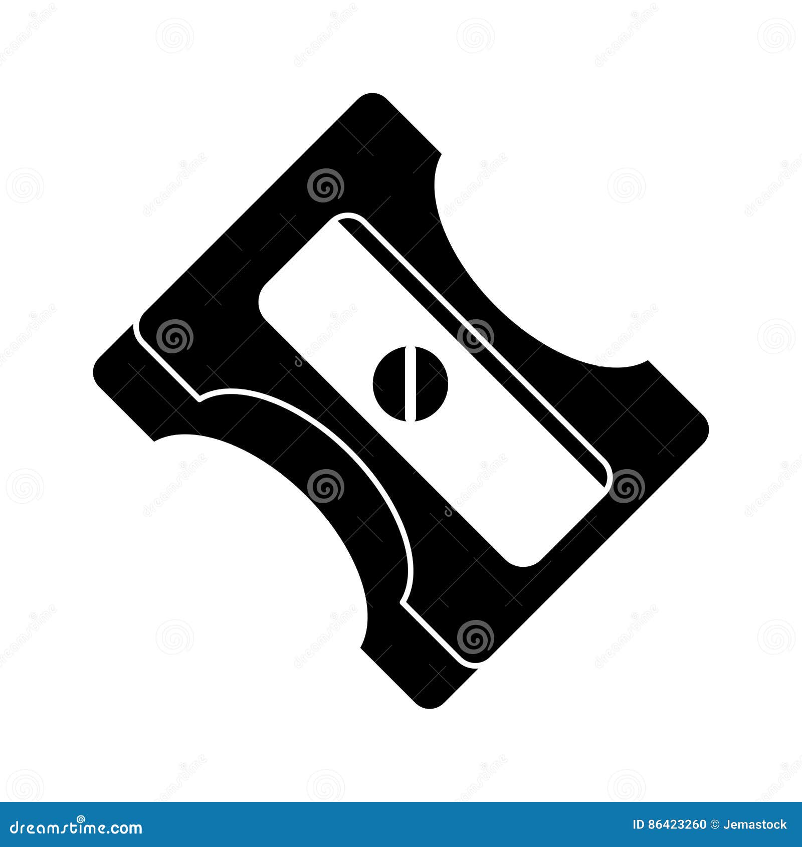 Pencil Sharpener School Pictogram Stock Vector - Illustration of ...