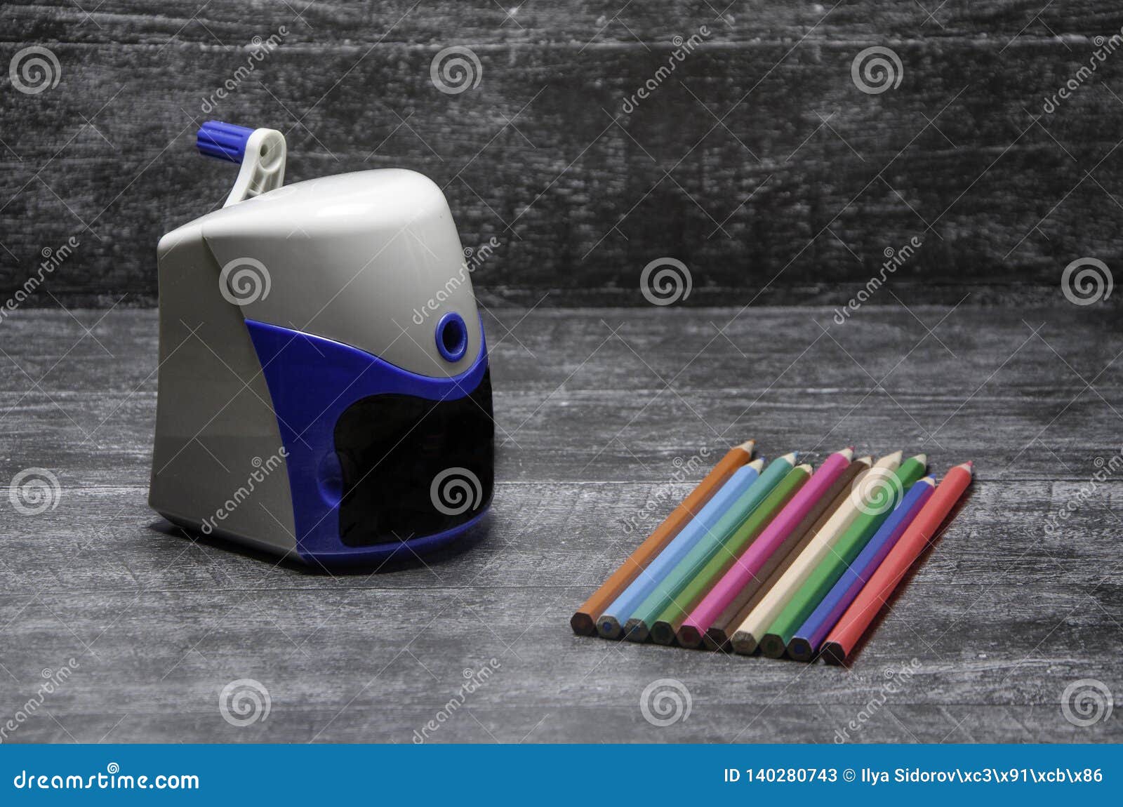 Pencil and sharpener stock image. Image of office, green - 140280743