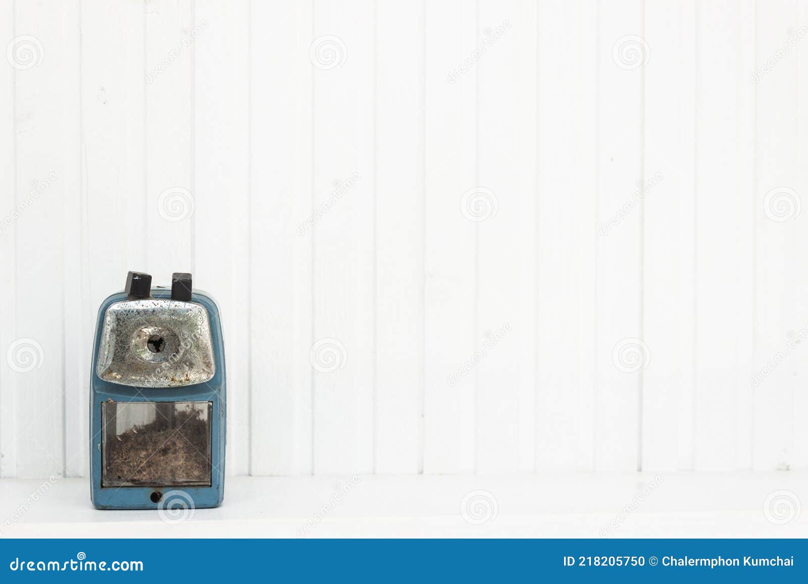 A Pencil Sharpener on Table. Stock Photo - Image of paint, view: 218205750