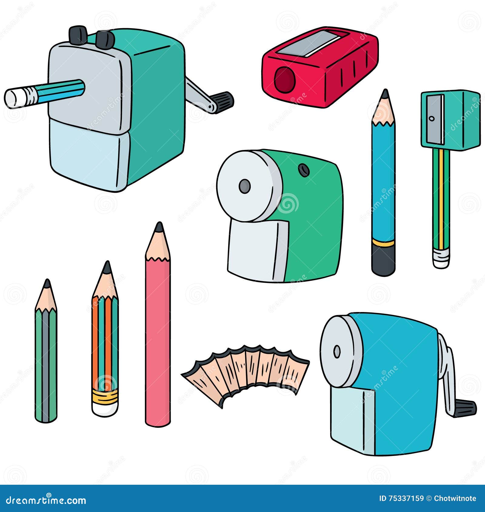 Pencil sharpener stock vector. Illustration of cartoon - 75337159