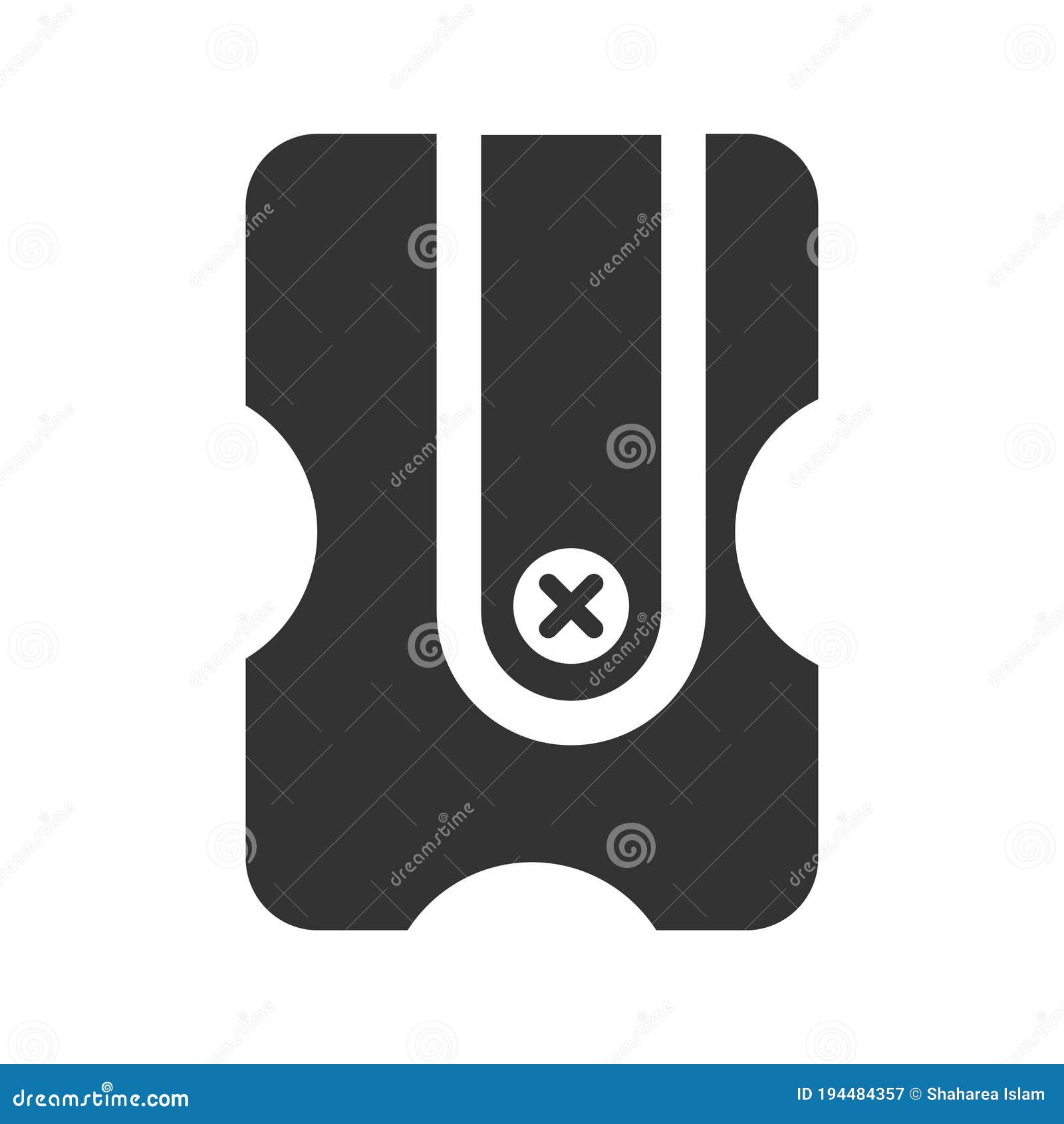 Pencil Sharpner icon stock vector. Illustration of sharper - 194484357