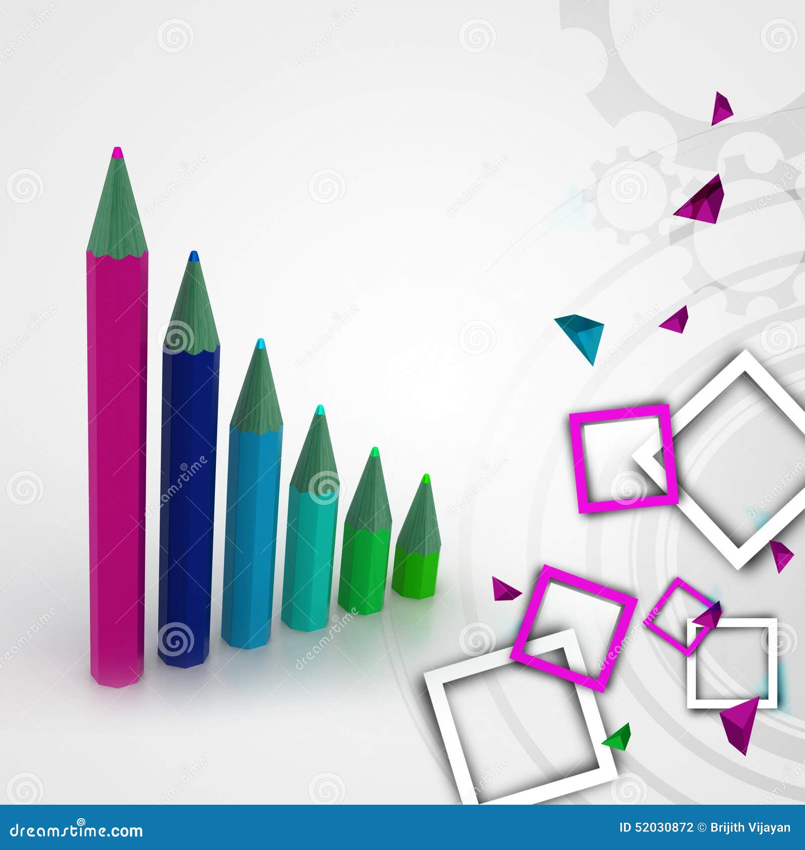 Pencil Showing Bar Graph Vector Illustration | CartoonDealer.com #21893716
