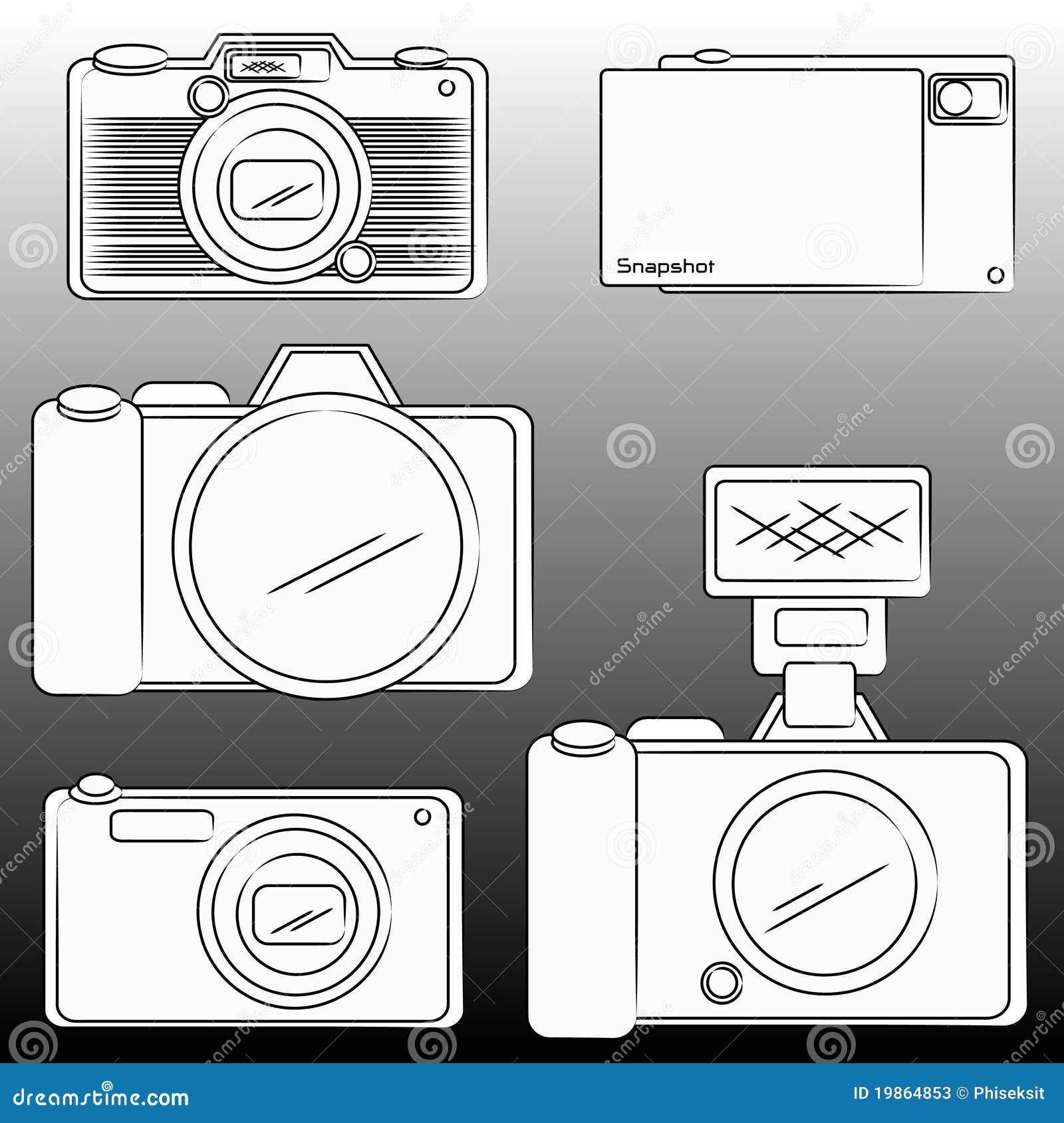 Sketch Of DSLR Camera Vector | CartoonDealer.com #73419873 Sketch Of DSLR Camera Vector | CartoonDealer.com #73419873