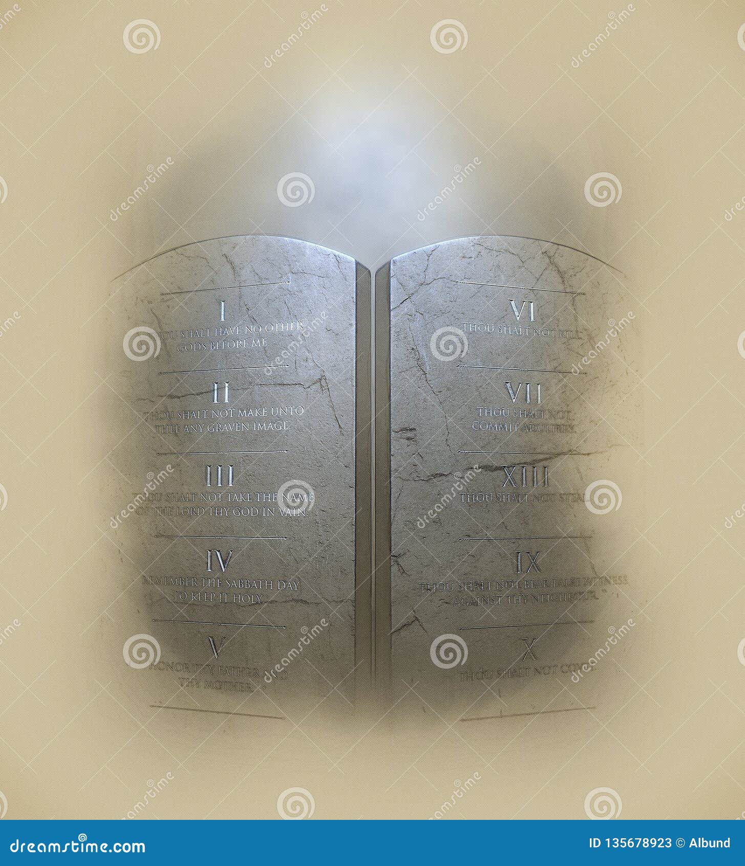 Ten Commandments stock image. Image of decalogue, technique - 135678923