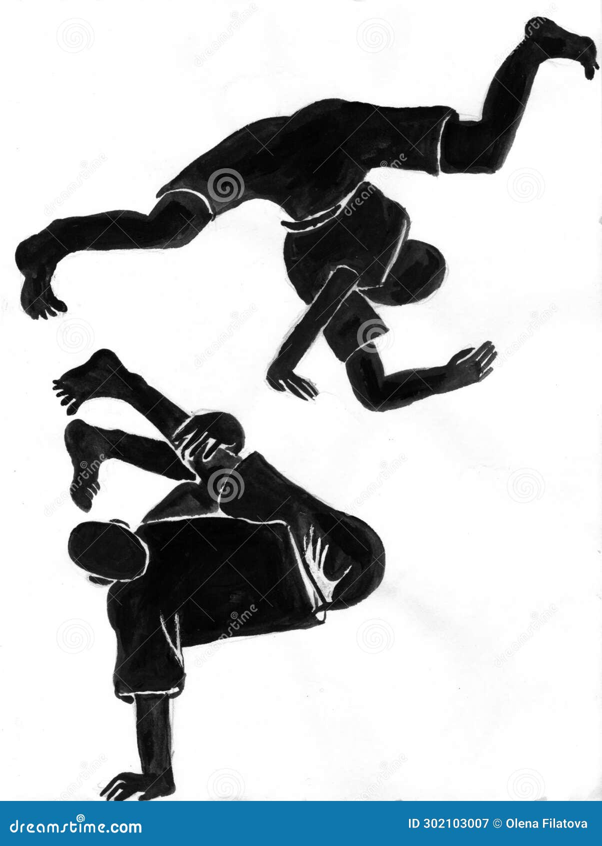 Pencil Sketches of a Person Stock Image - Image of stunts, pencil ...