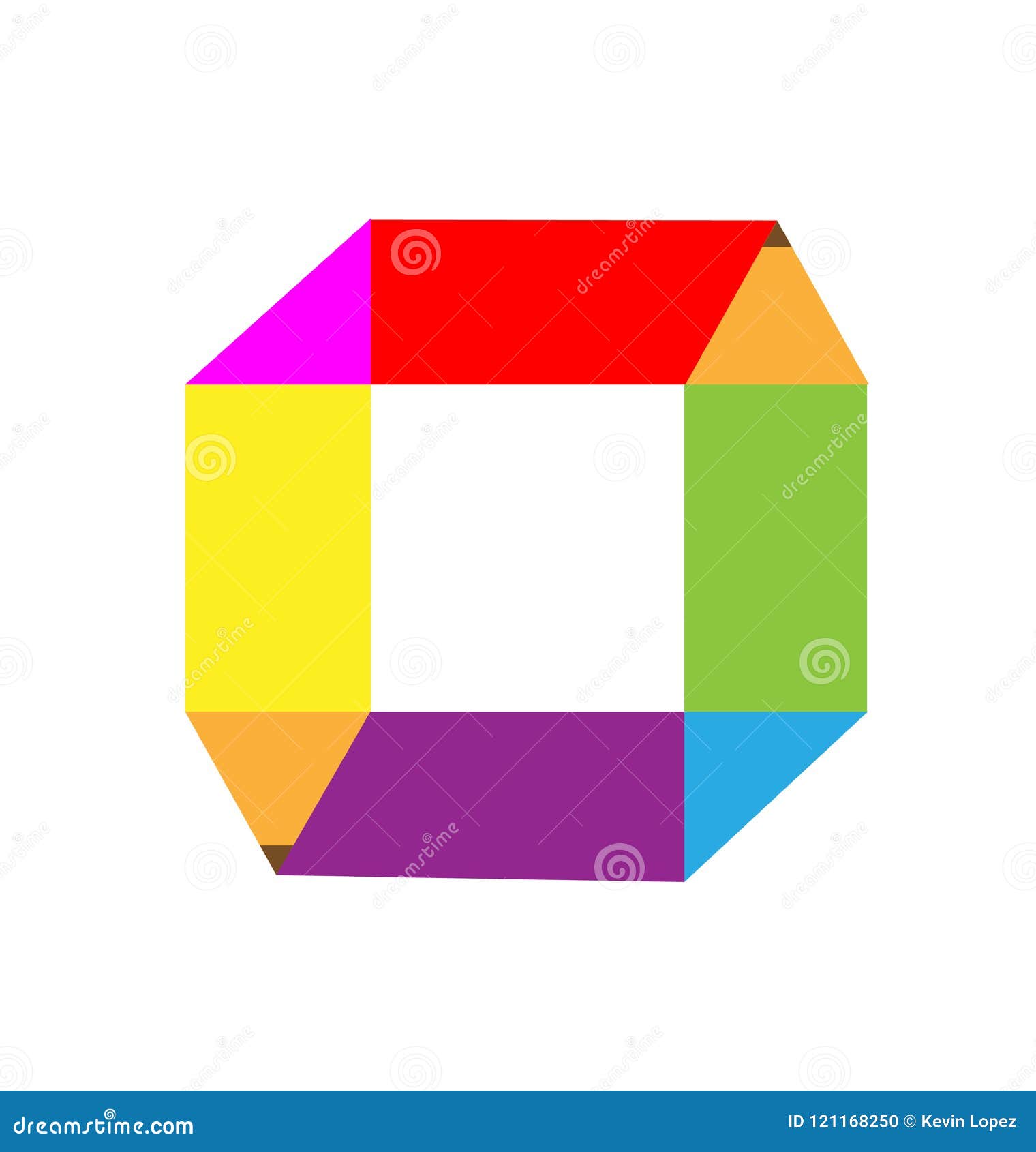 Pencil Square Shape Vector Logo Stock Vector - Illustration of brush ...