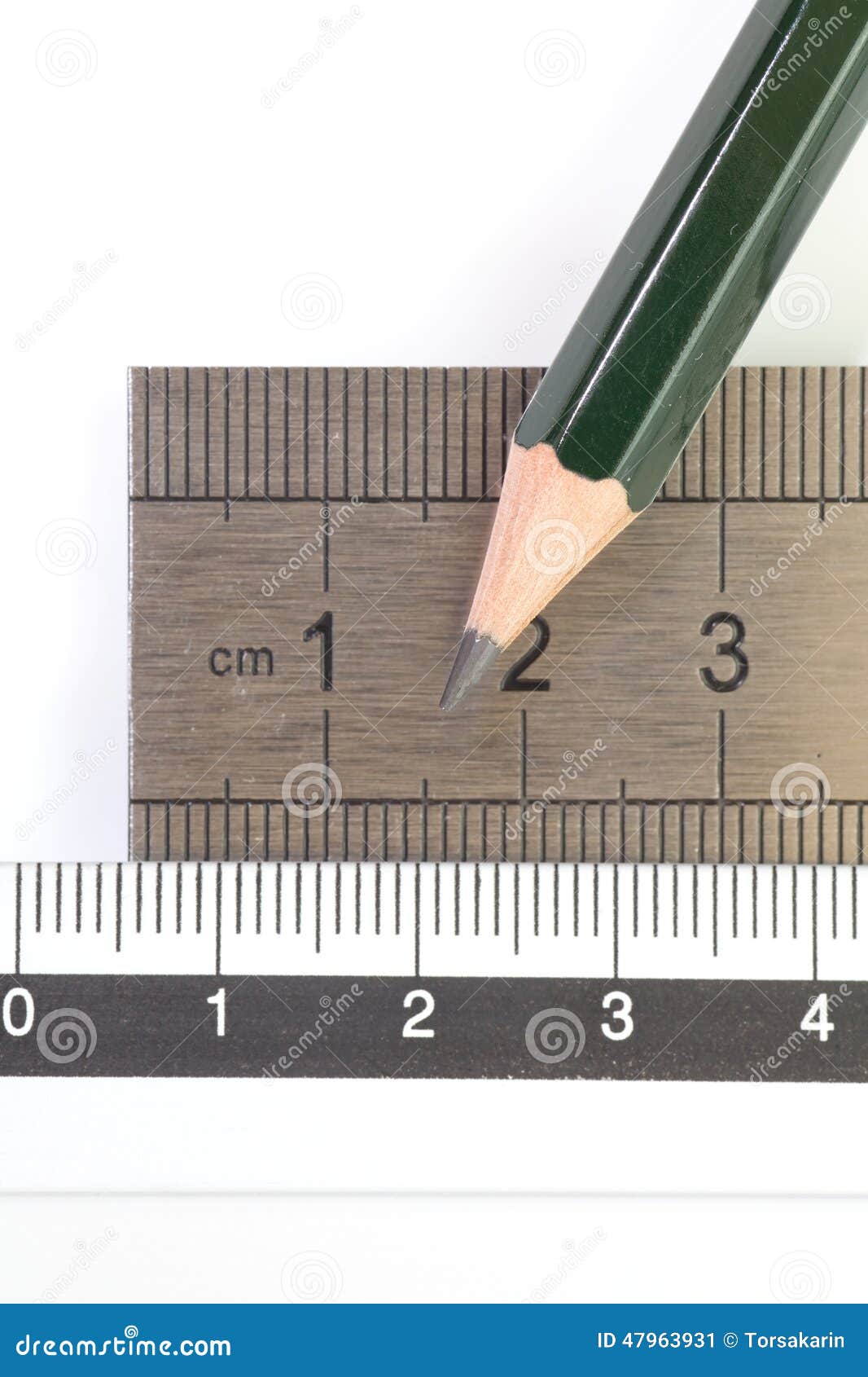 Pencil And Stainless Steel Ruler Stock Image | CartoonDealer.com #47963917