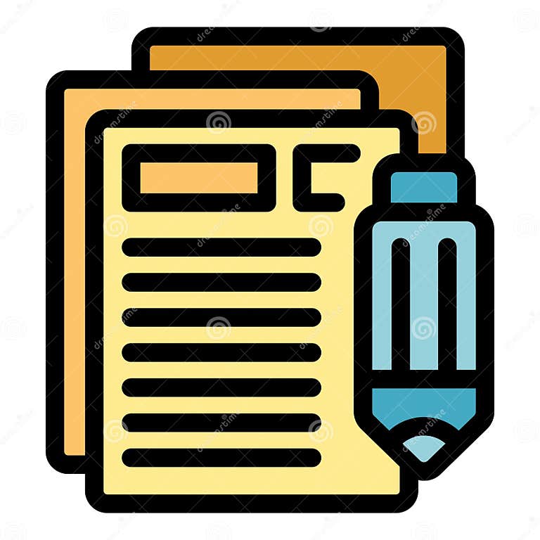 Pencil Taking Notes on Paper Representing Copywriting Concept Stock ...