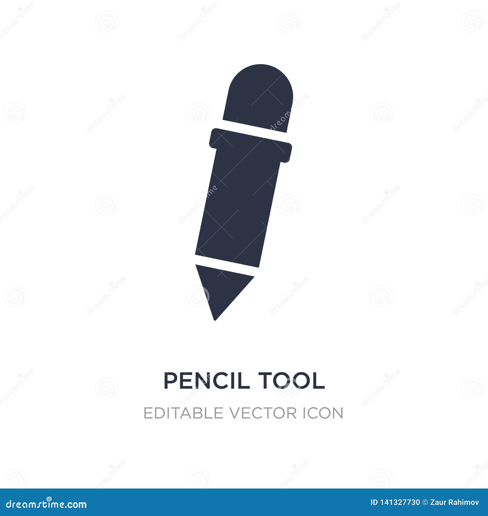 Pencil Tool Icon on White Background. Simple Element Illustration from ...