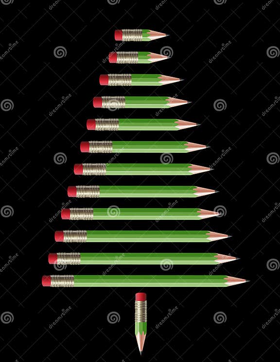 Pencil Tree stock vector. Illustration of point, design - 5113837