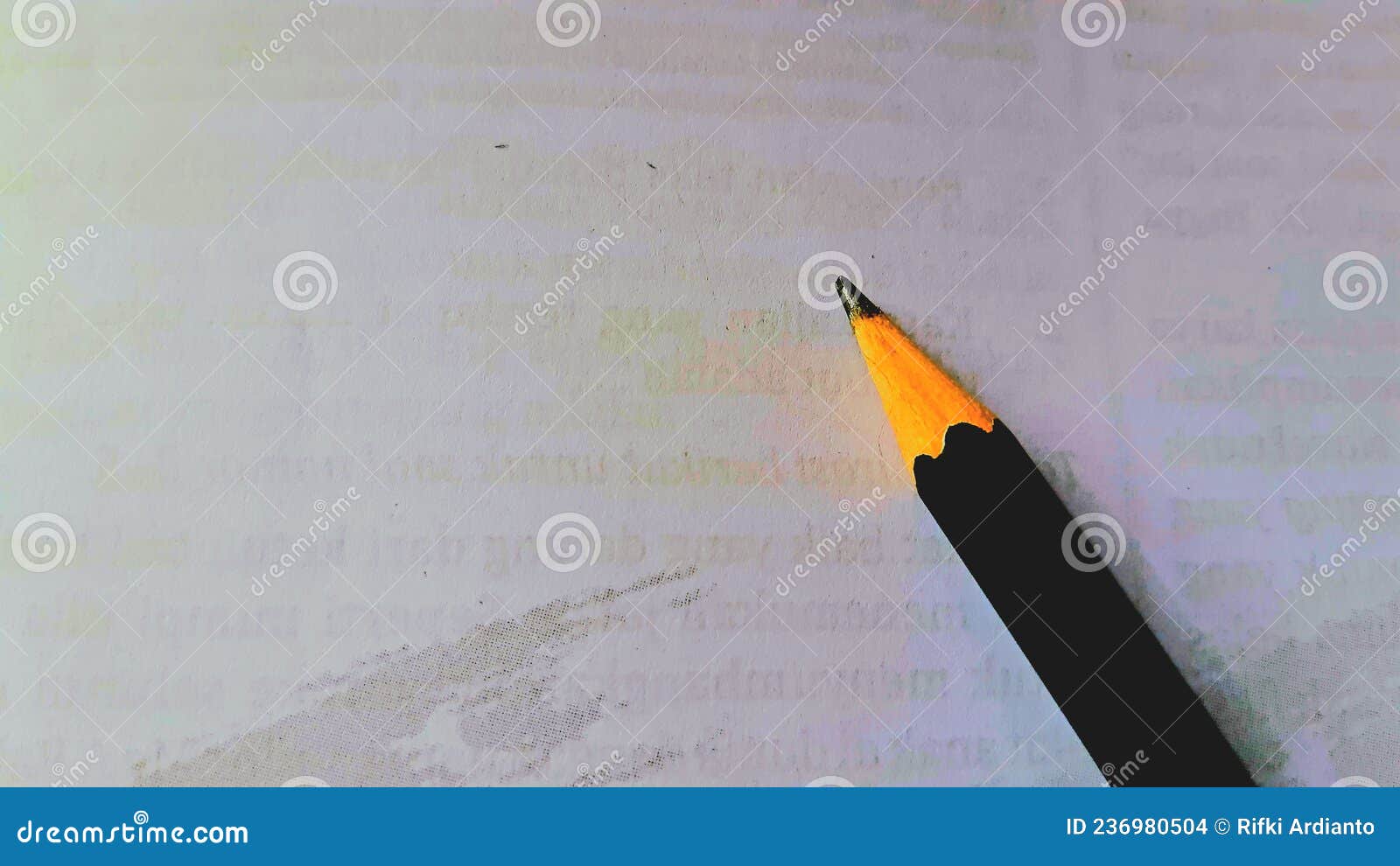 A pencil. stock photo. Image of document, font, yellow - 236980504