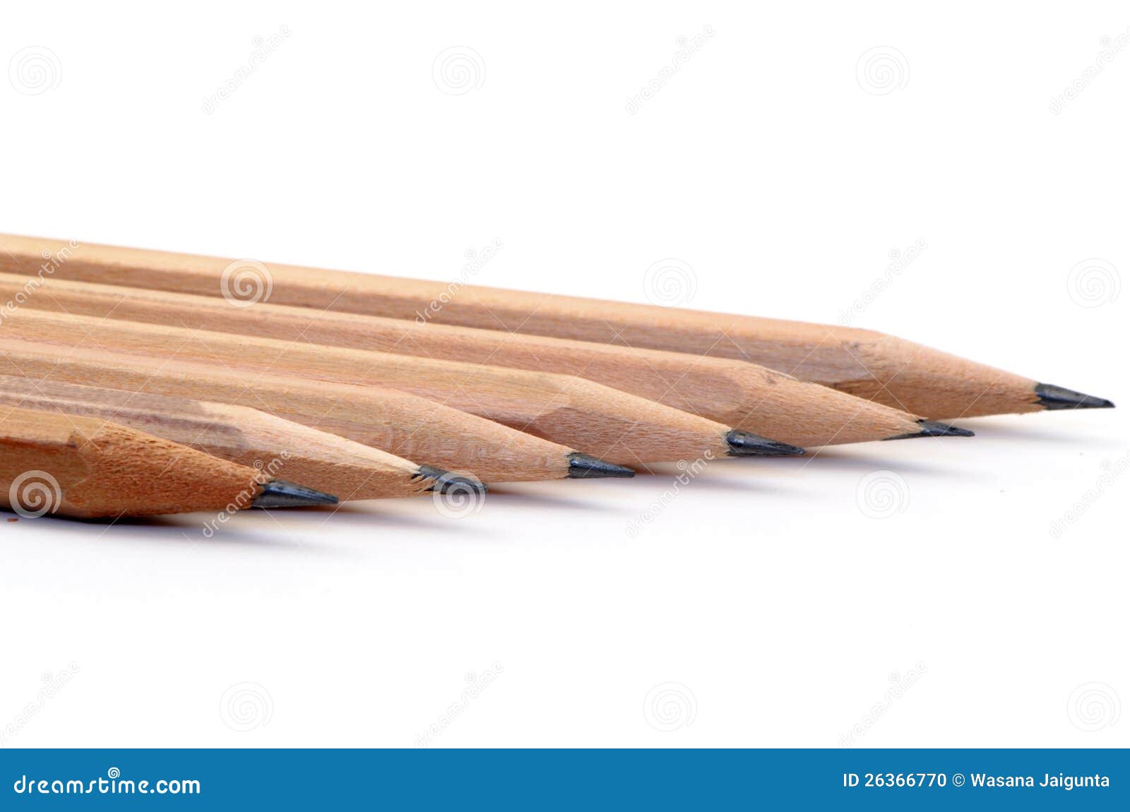 Pencil on a White Background. Stock Photo - Image of sharpened ...