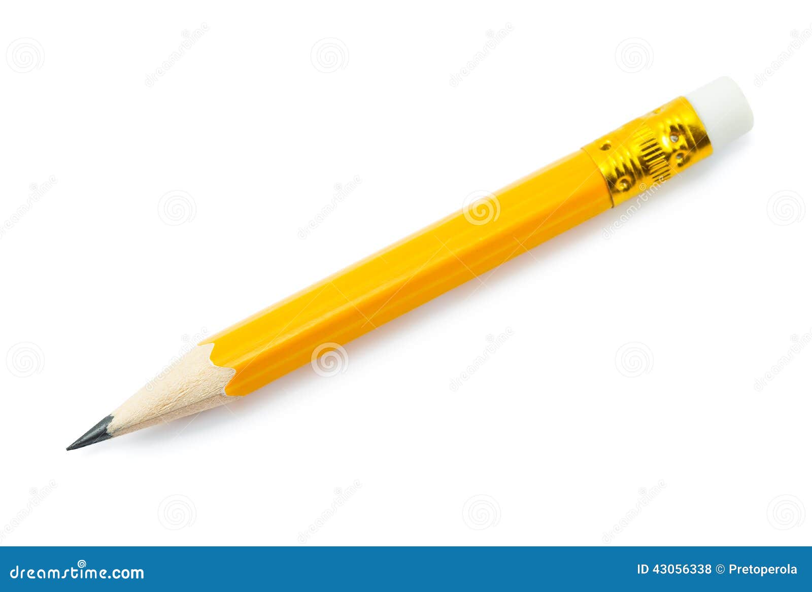 Pencil on a White Background Stock Photo - Image of color, pencil: 43056338