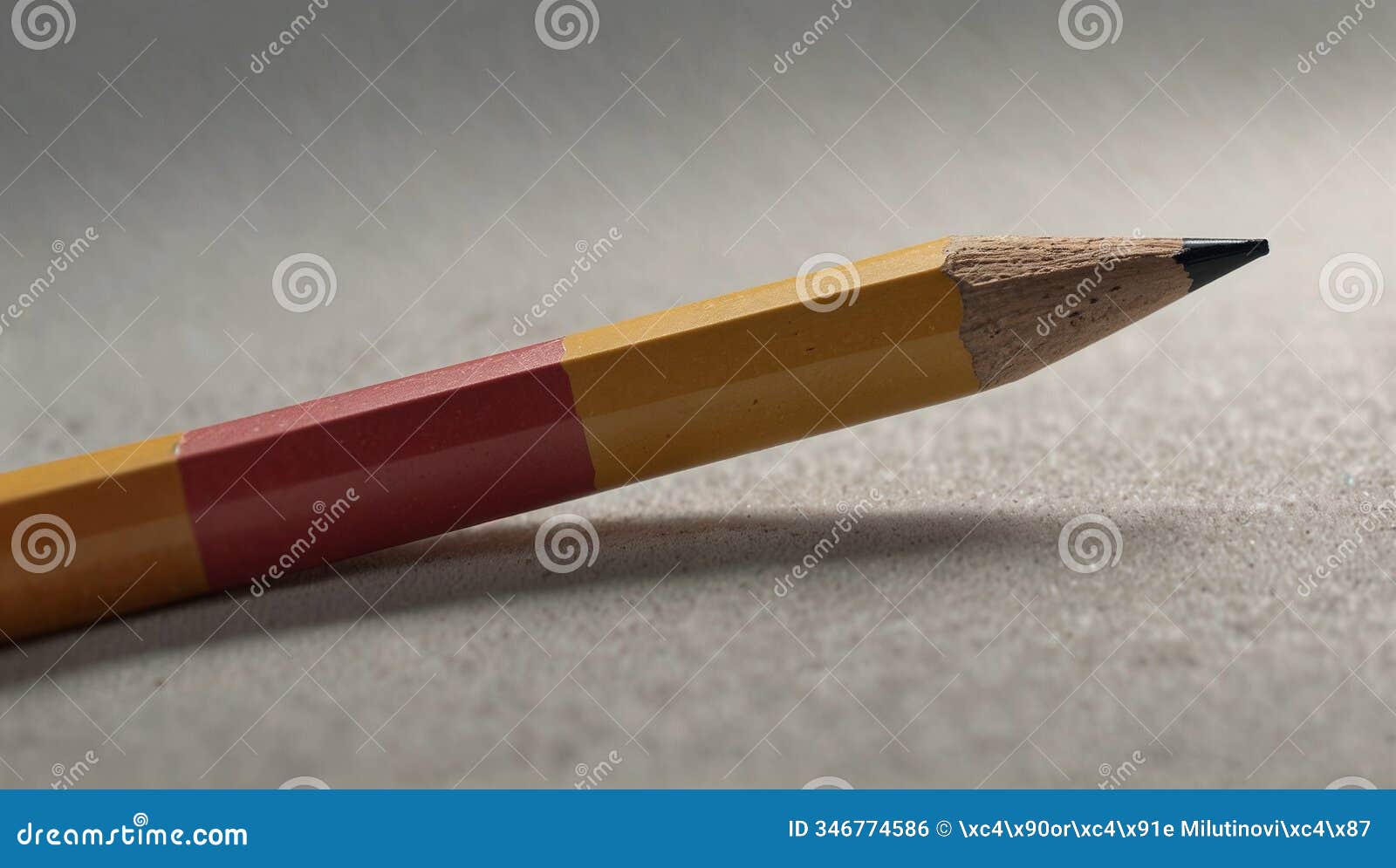 Pencil on White Background. Writing, Creativity or Education Concept ...