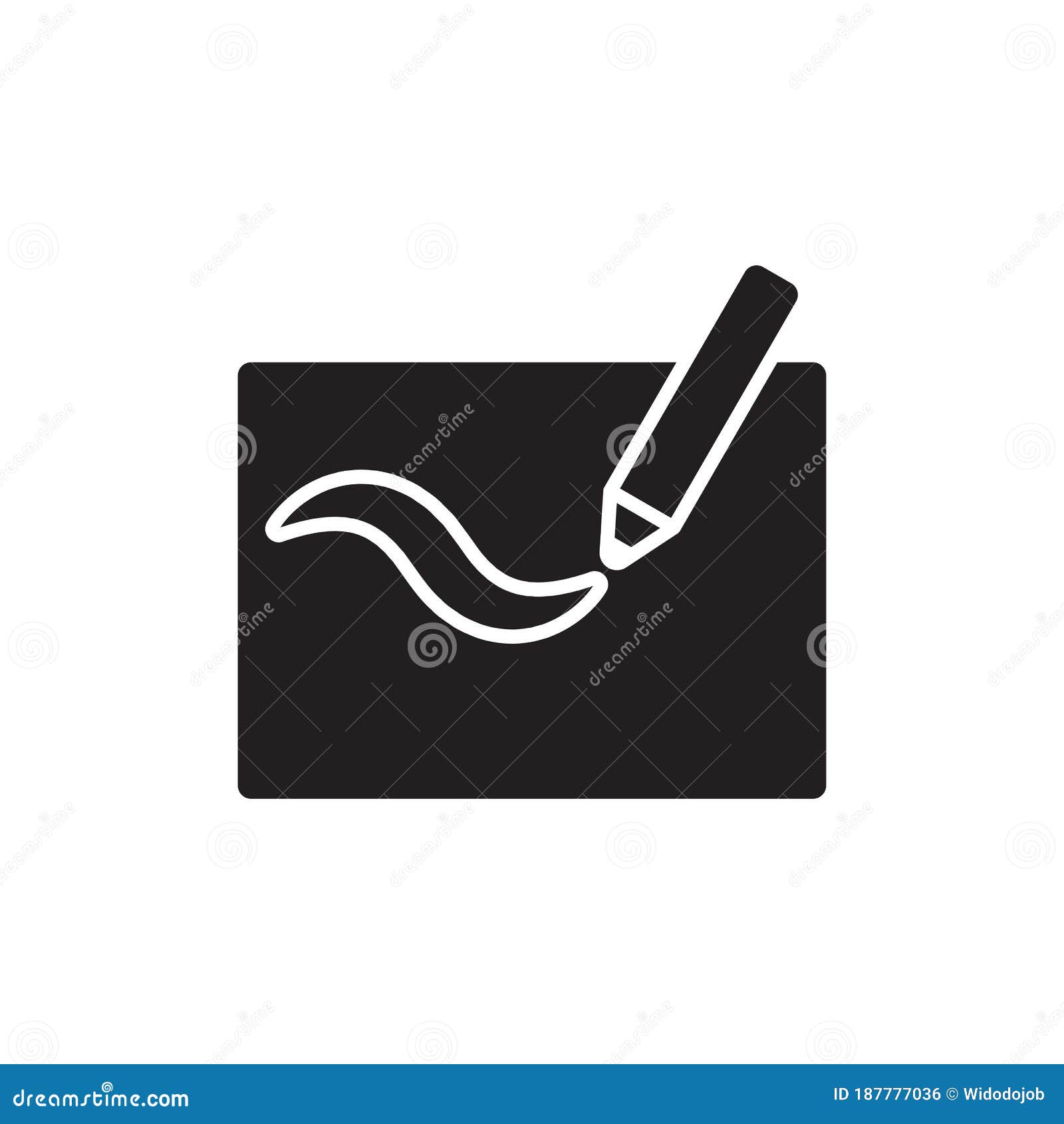 Whiteboard Icon Vector From School Collection. Thin Line Whiteboard ...