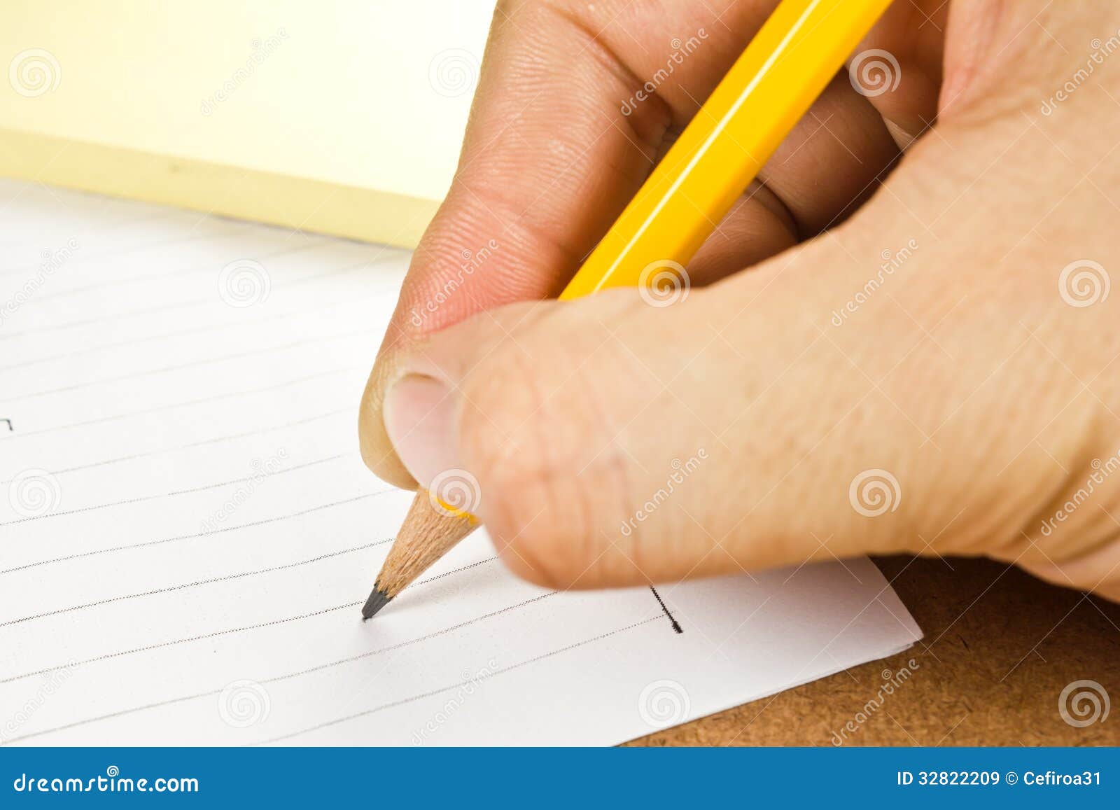 Pencil writing stock image. Image of note, businessman - 32822209
