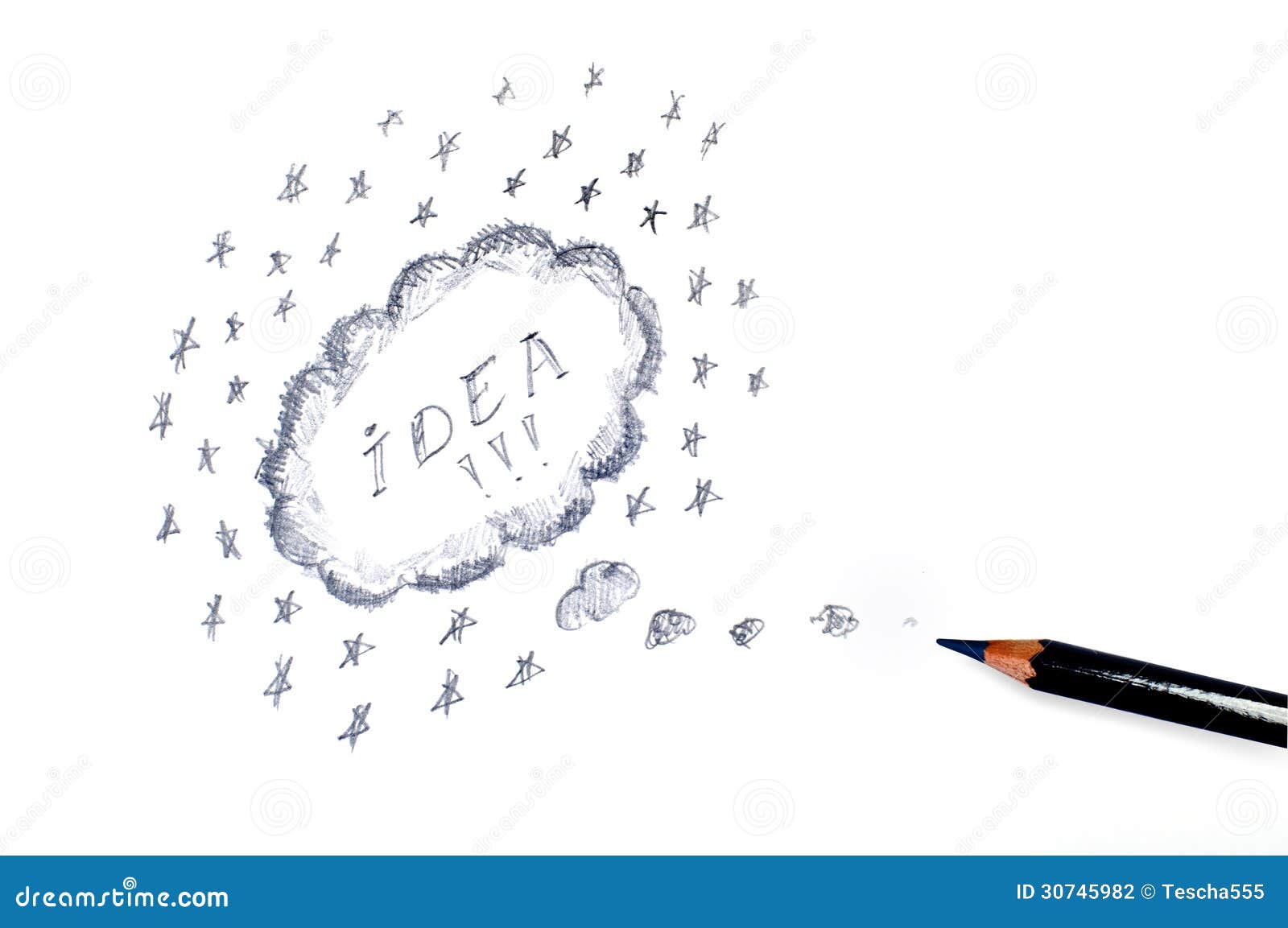 Pencil Writing on White Paper Stock Photo - Image of acute, education ...