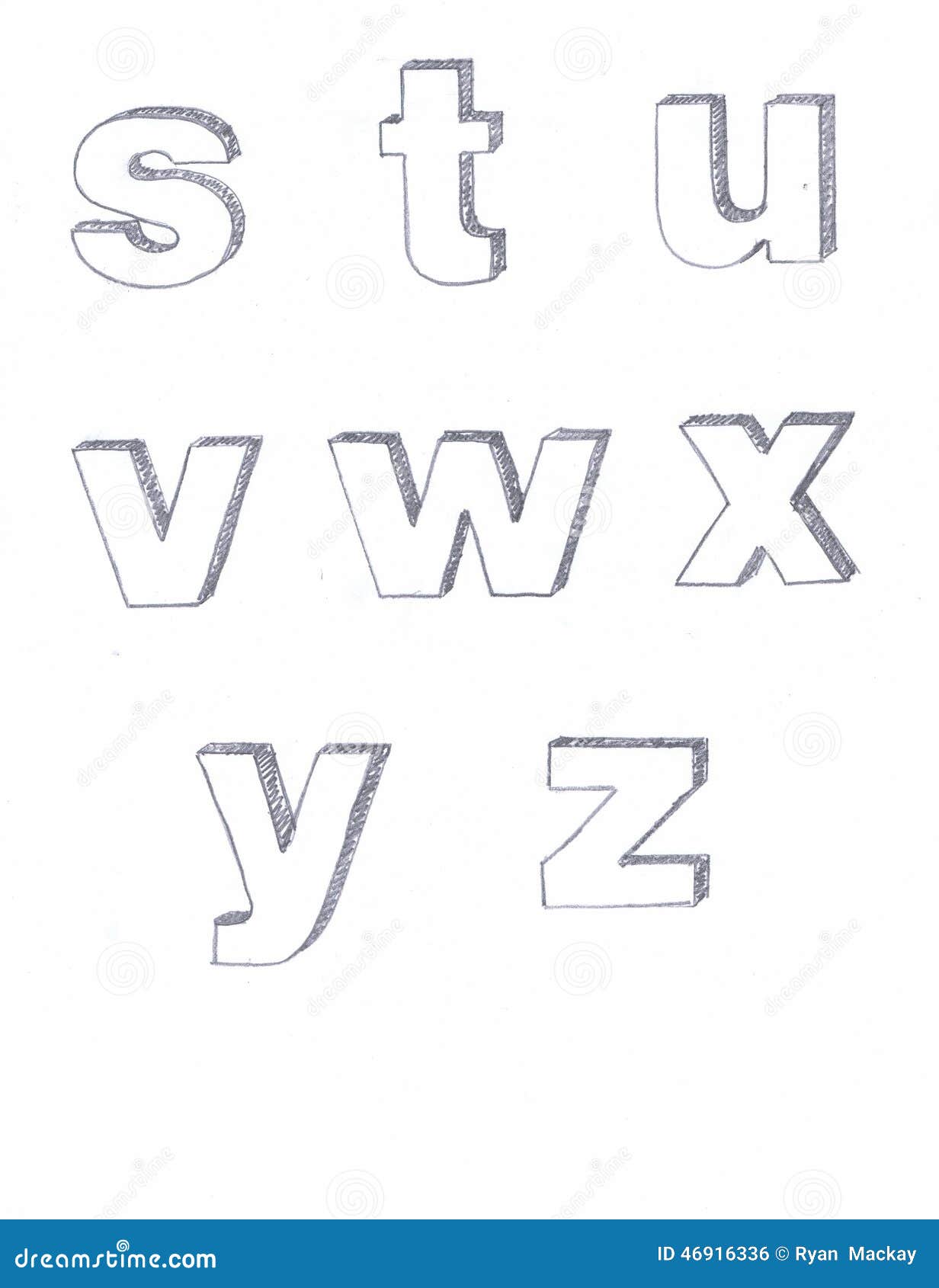 Penciled letters stock photo. Image of school, sign, education - 46916336