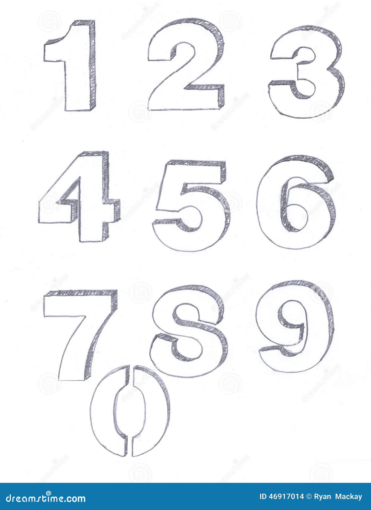 Penciled numbers stock photo. Image of white, write, message - 46917014