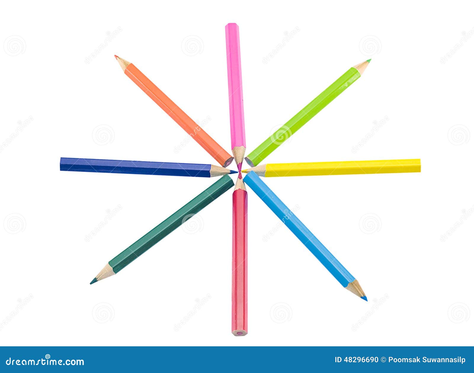 Pencils Arranged in a Star Shape. Stock Photo - Image of creative ...