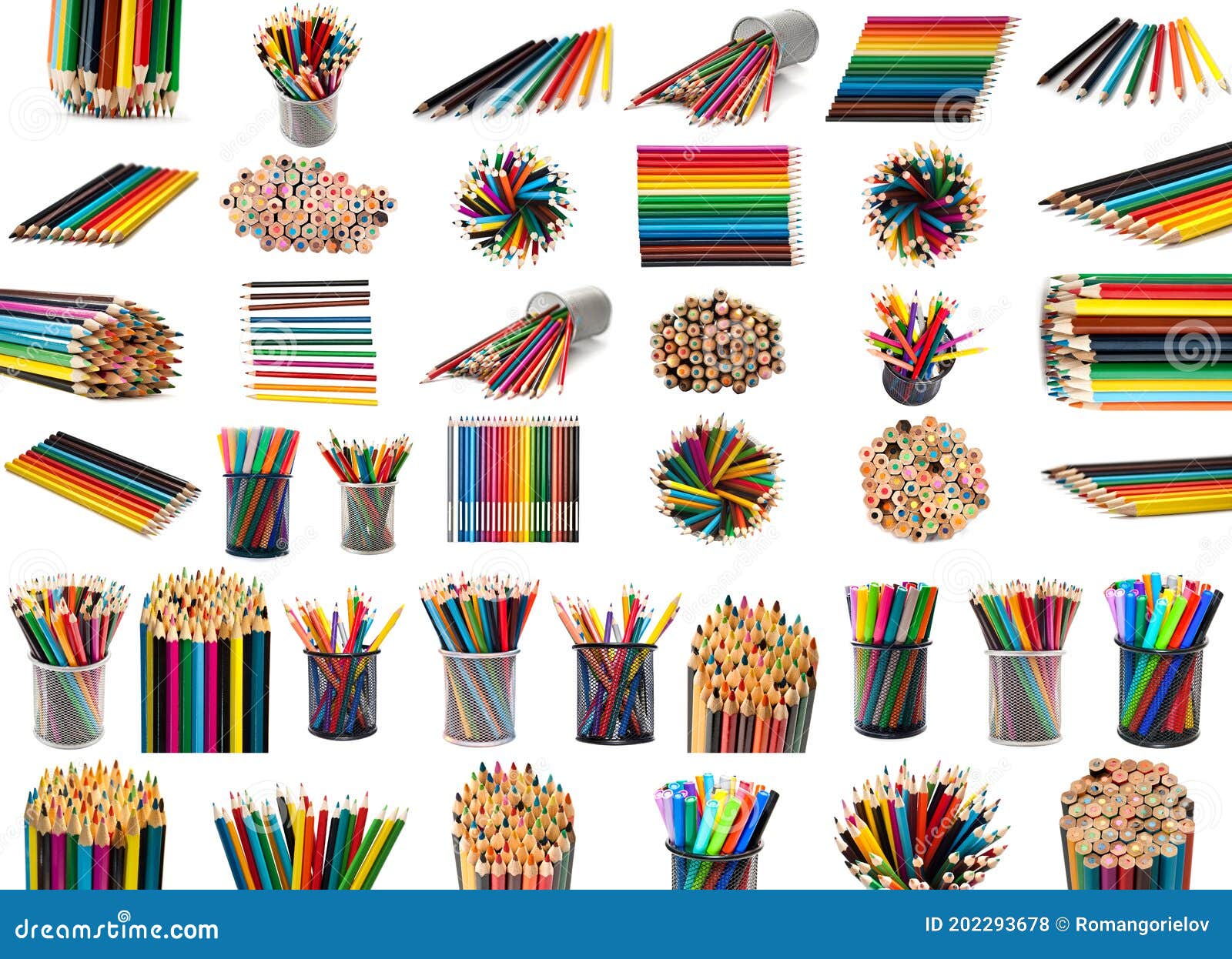 Pencils collection stock photo. Image of element, pencil - 202293678