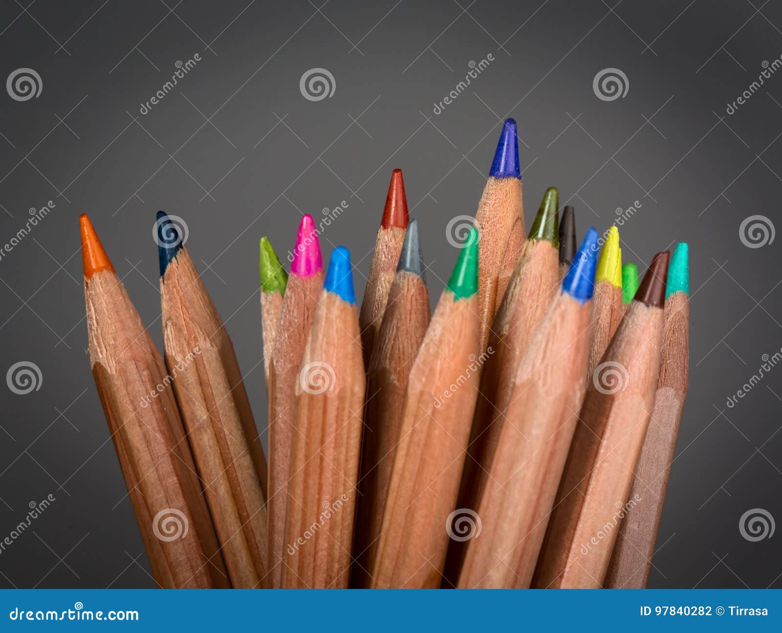Pencils stock photo. Image of palette, pencil, paint - 97840282