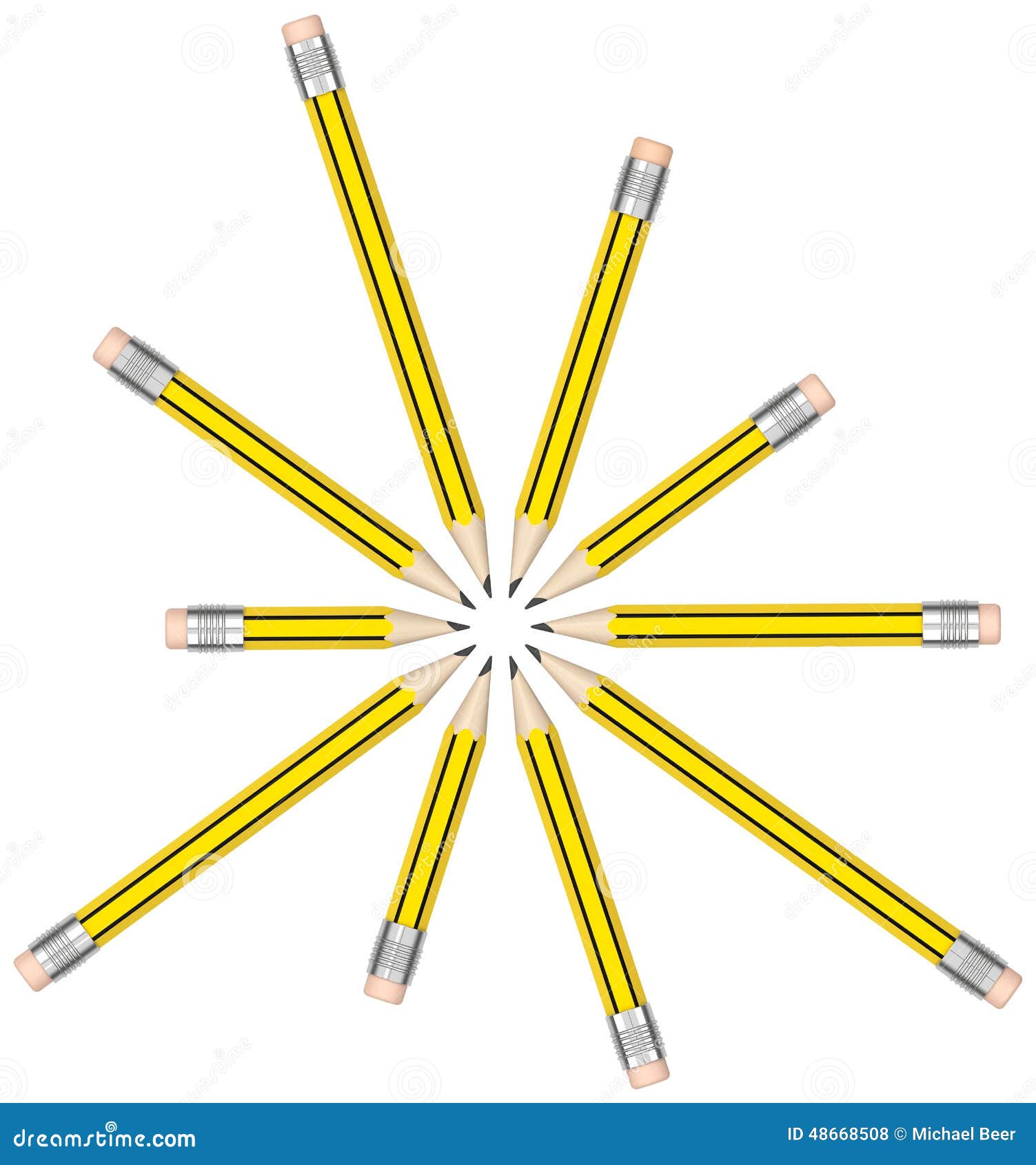 The pencils stock illustration. Illustration of pencils - 48668508