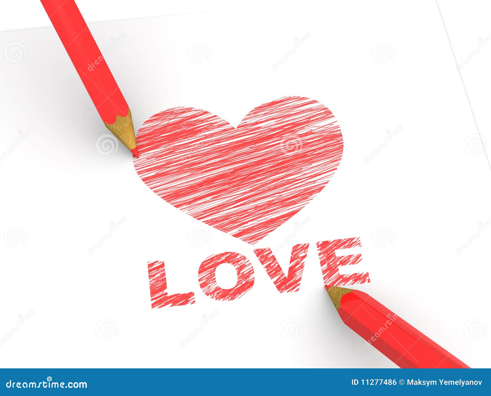 Pencils Depicting the Heart Stock Illustration - Illustration of card ... Pencils Depicting the Heart Stock Illustration - Illustration of card ...