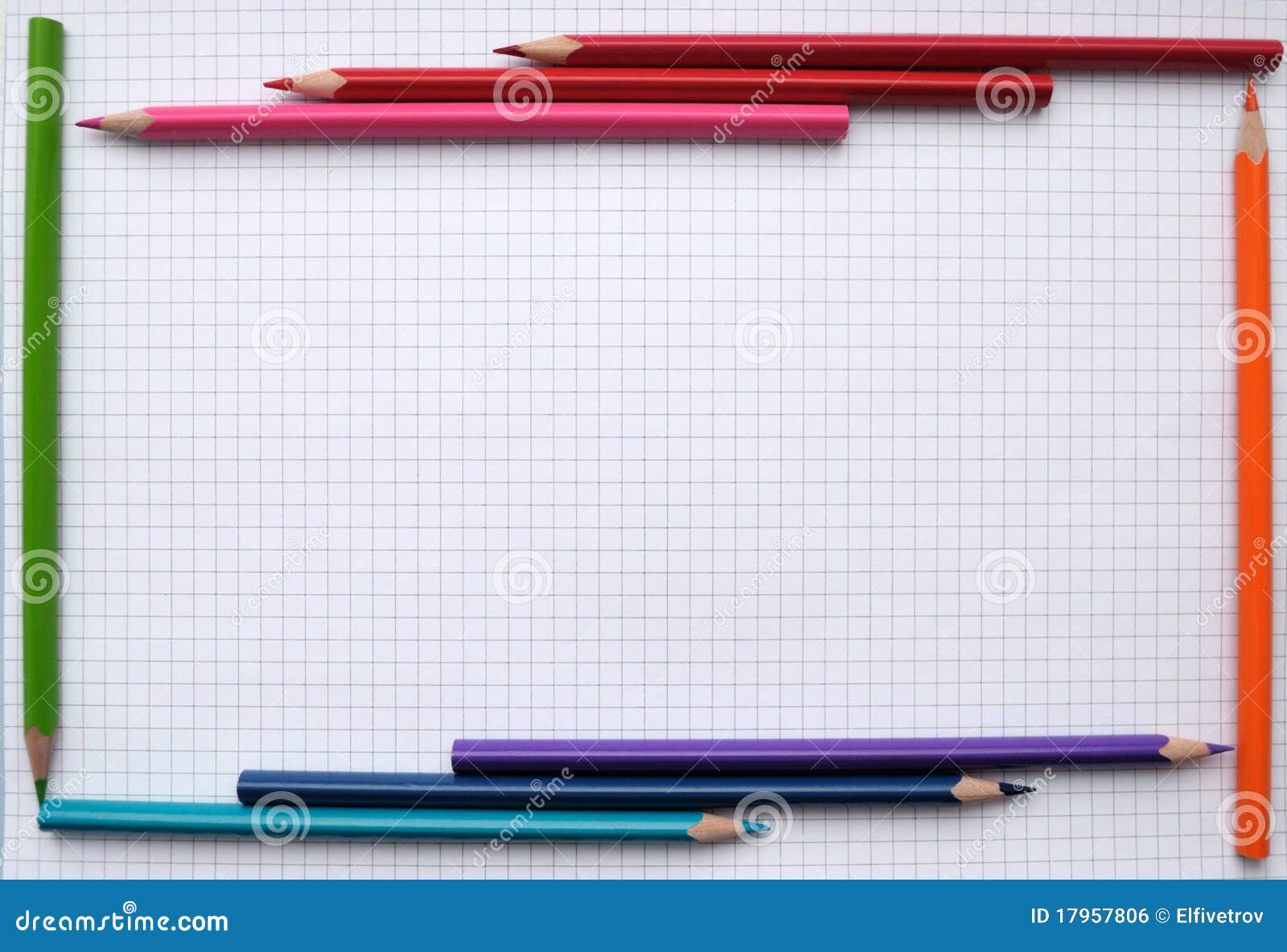 Pencils frame stock photo. Image of color, education - 17957806